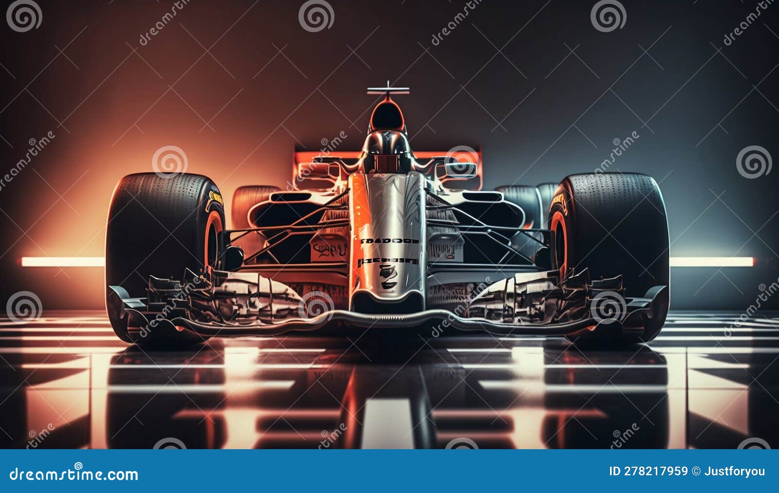 F1 Race Car. Generative ai stock illustration. Illustration of ...