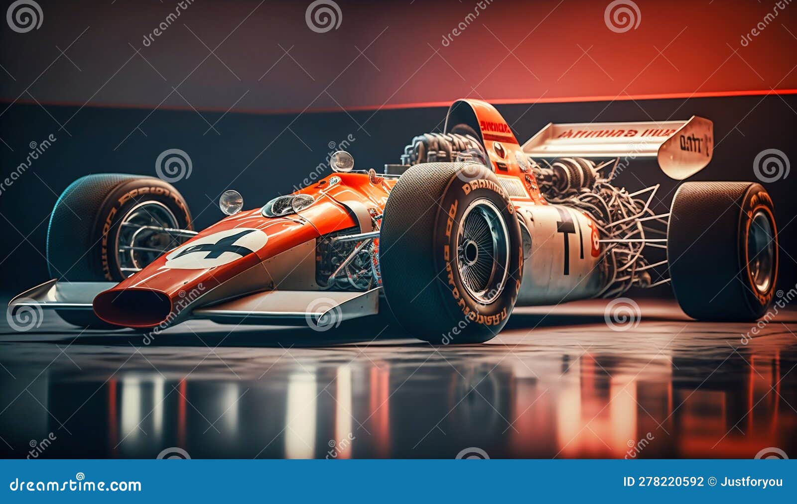 F1 Race Car. Generative ai stock illustration. Illustration of action ...