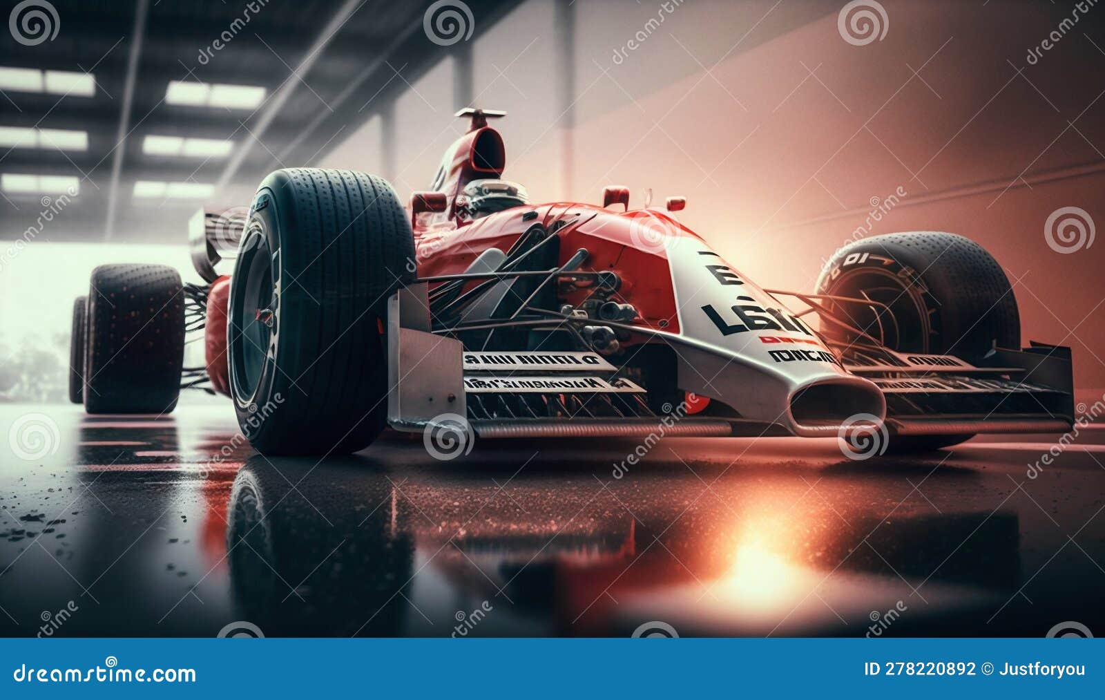 F1 Race Car. Generative ai stock illustration. Illustration of dynamic ...