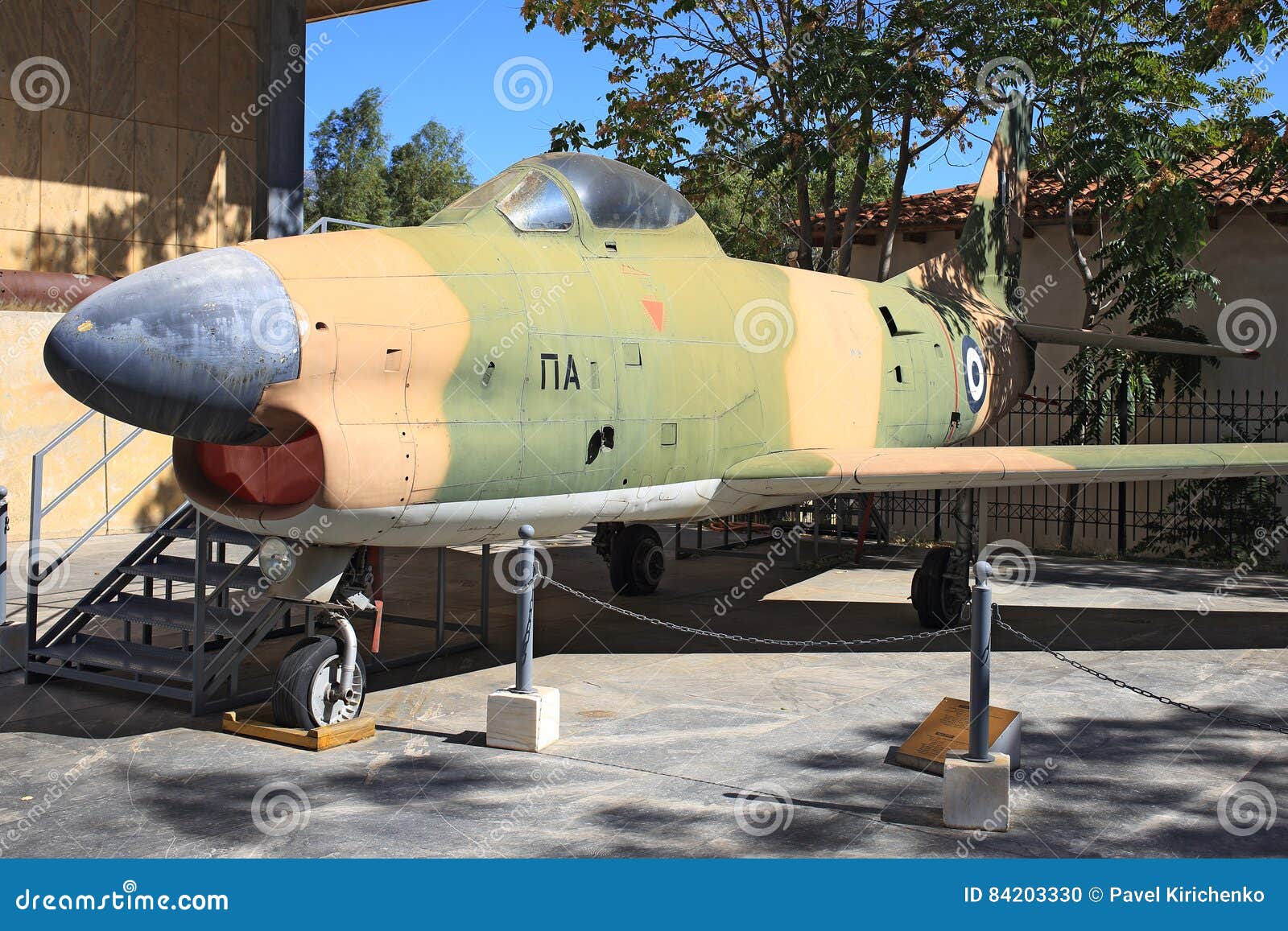 F-84 Saber Plane on Display of War Museum, Athens, Greece Editorial ...