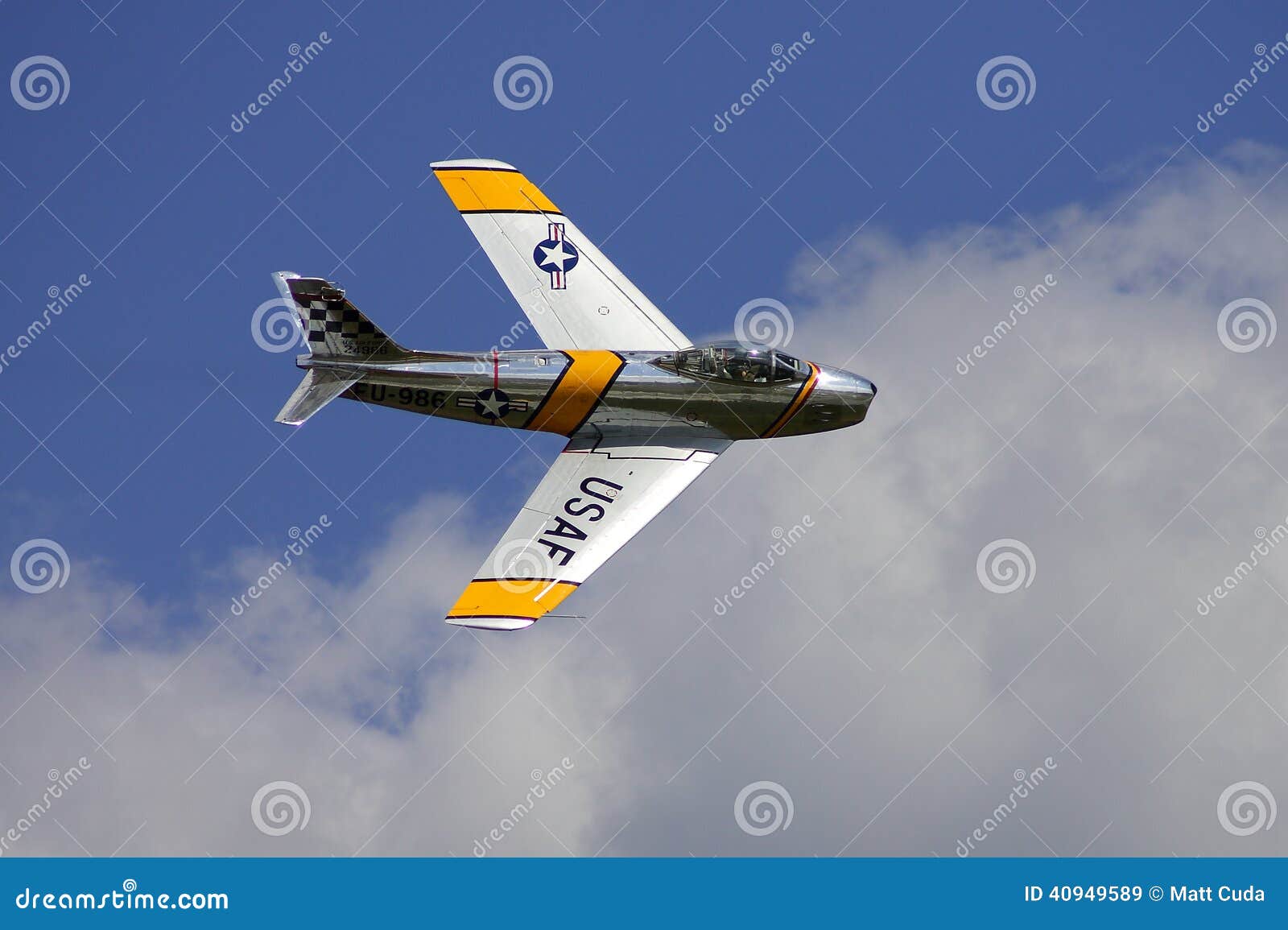 F-86 Sabre Jet stock image. Image of sabre, flight, usaf - 40949589