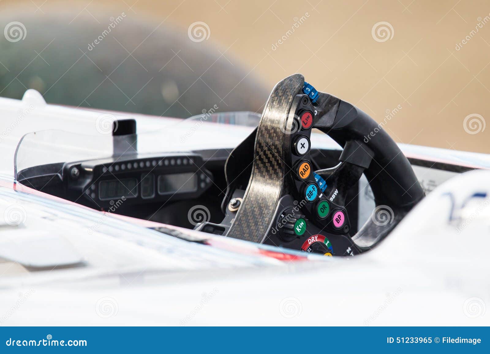 F1 Steering Wheel stock image. Image of dial, race, knob - 51233965