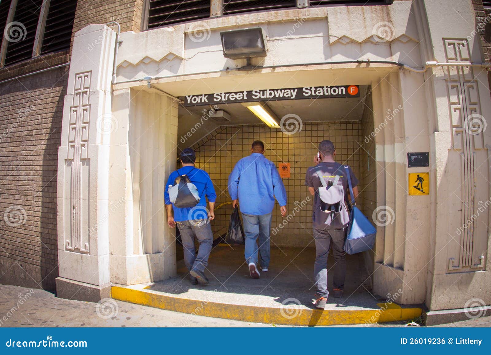 F Train at York Street Brooklyn NYC Editorial Photo - Image of ...