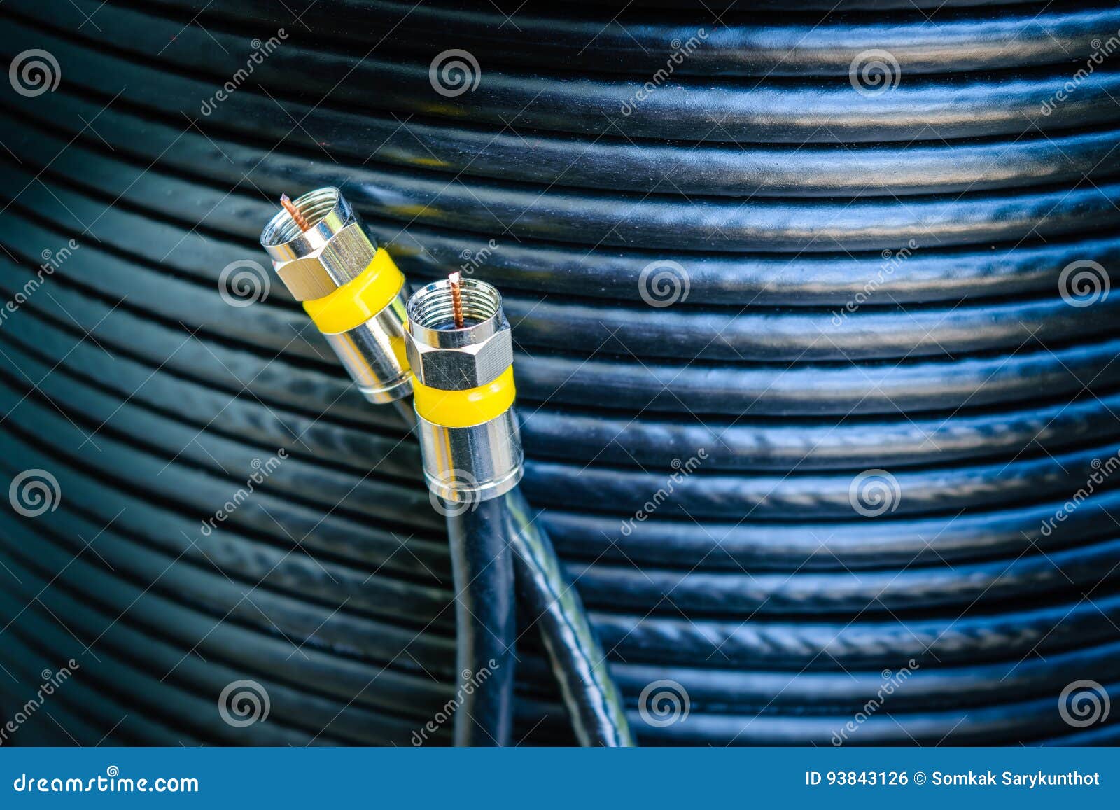 F Type Connector stock photo. Image of global, coaxial - 93843126