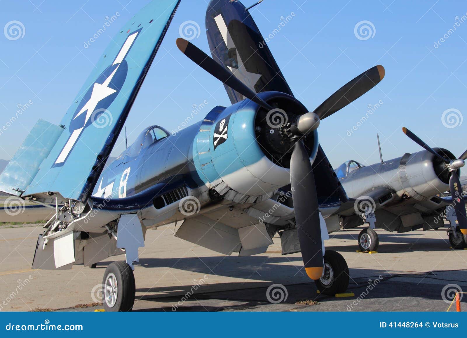 F4U Corsair on Tarmac stock photo. Image of attack, nostalgic - 41448264