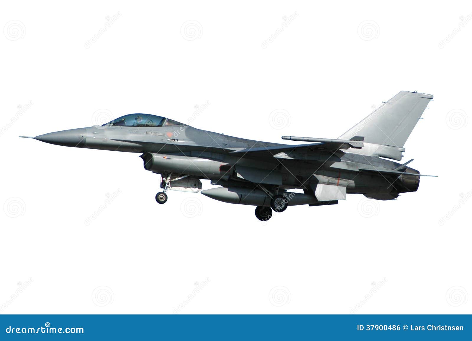 F-16 War Plane Isolated On A White Background Royalty Free Stock Image ...