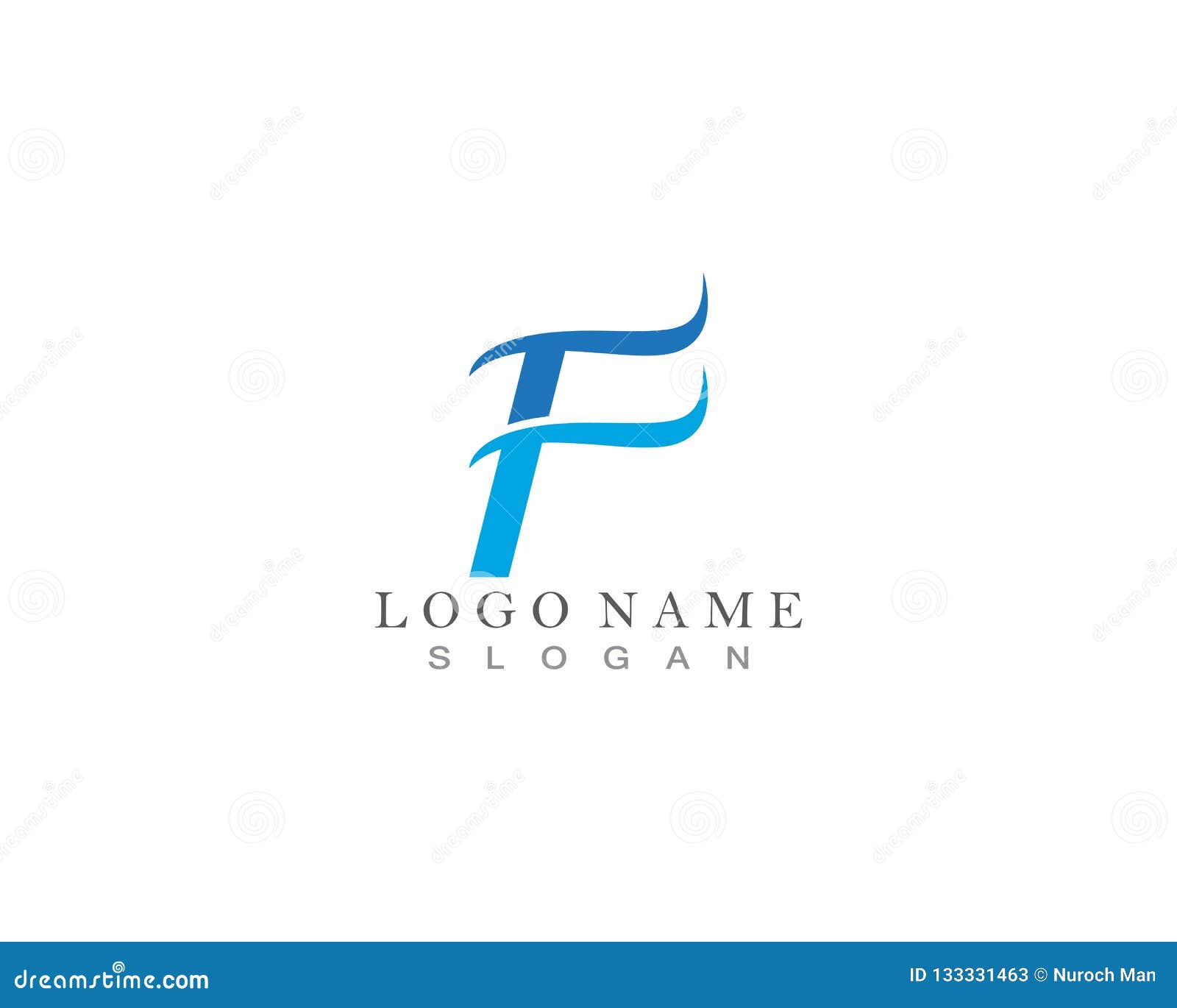 F Water Wave Logo and Symbol Vector Stock Vector - Illustration of ...