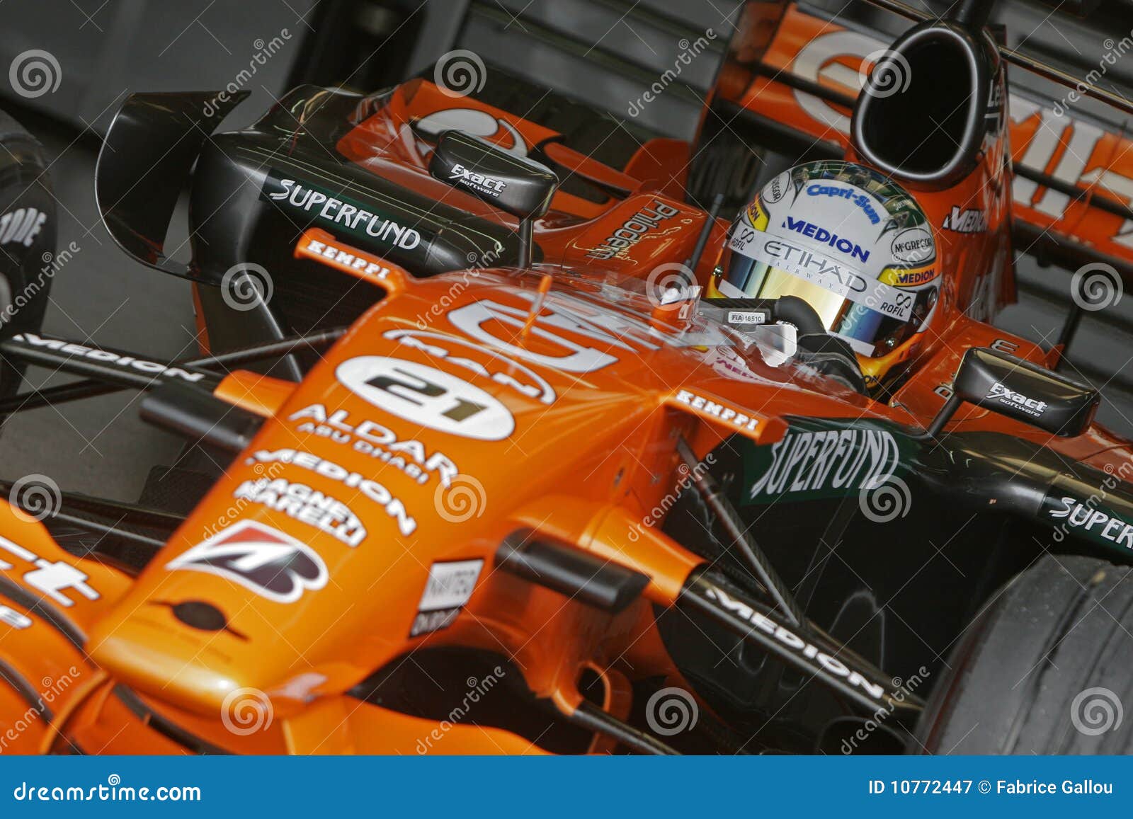 F1 2007 - Adrian Sutil Spyker Photographie éditorial - Image du ...