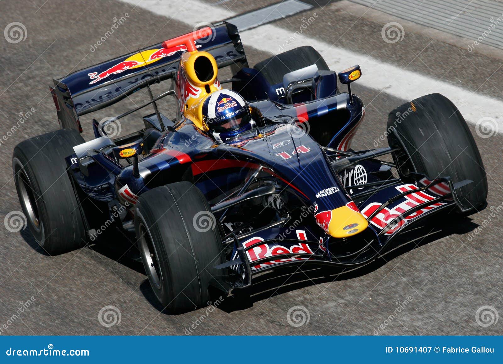 David Coulthard Driving Red Bull Racing F1 Car Editorial Image ...