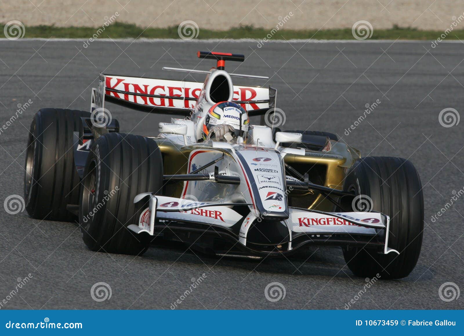 F1 2008 - Adrian Sutil Force India Editorial Stock Image - Image of ...