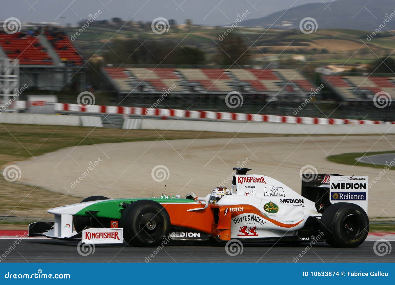 F1 2009 - Adrian Sutil Force India Editorial Stock Image - Image of ...