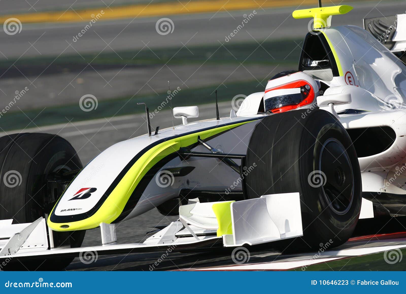 F1 2009 - GP Del Queso De Cerdo De Rubens Barrichello Foto de archivo ...