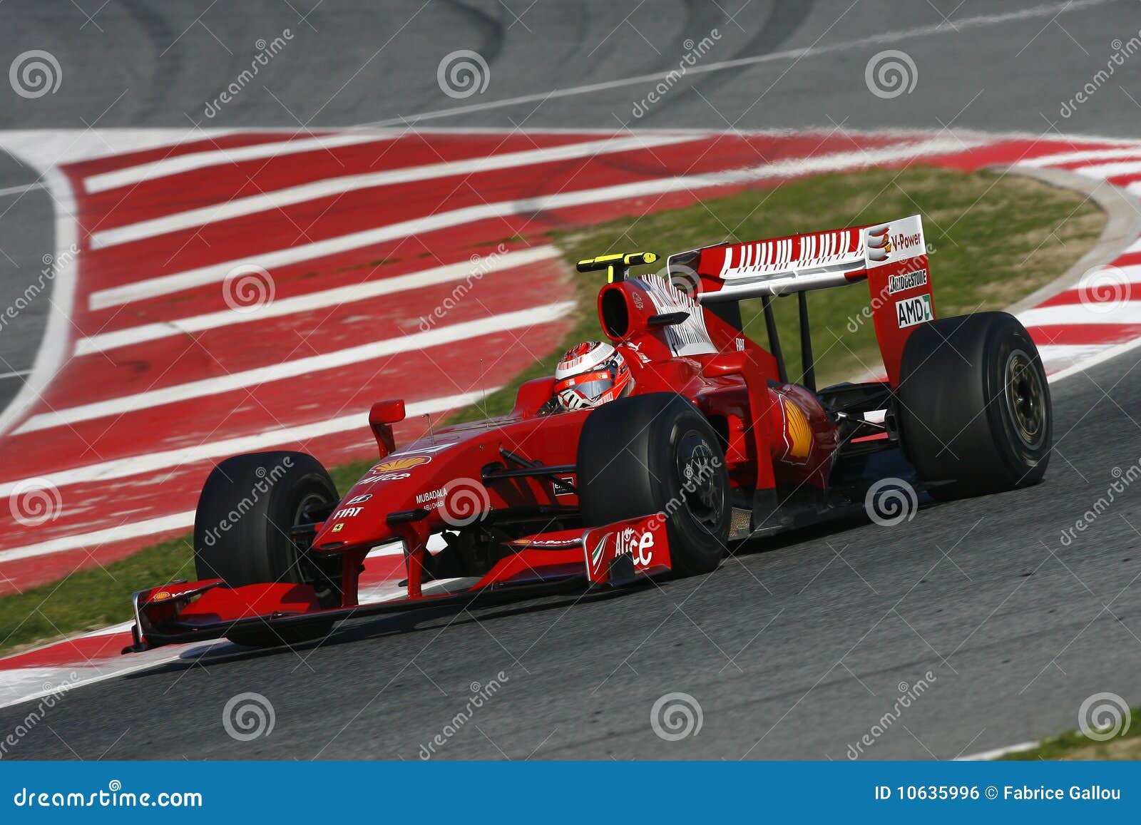 F1 2009 - Kimi Raikkonen Ferrari Editorial Photo - Image of action ...
