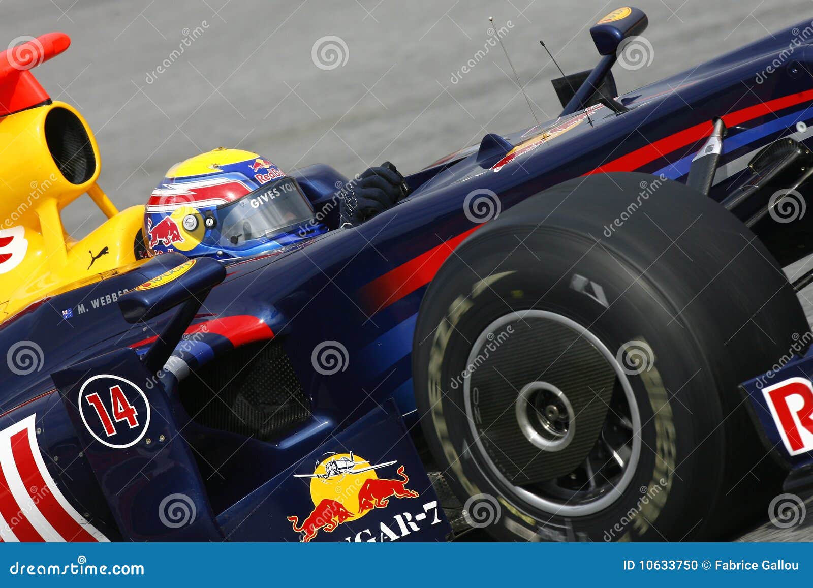 F1 2009 - Mark Webber Red Bull Editorial Image - Image of mark, webber: 10633750