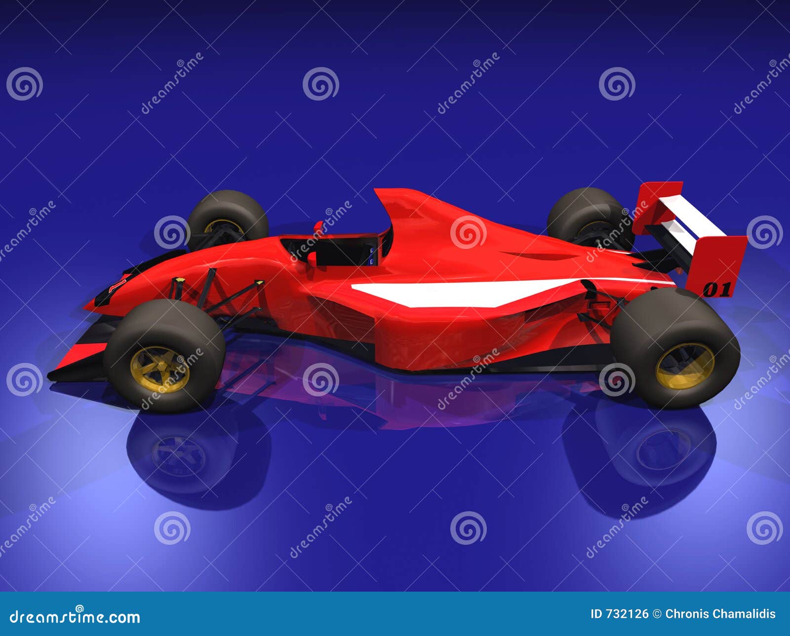 F1 red racing car vol 2 stock illustration. Illustration of season - 732126