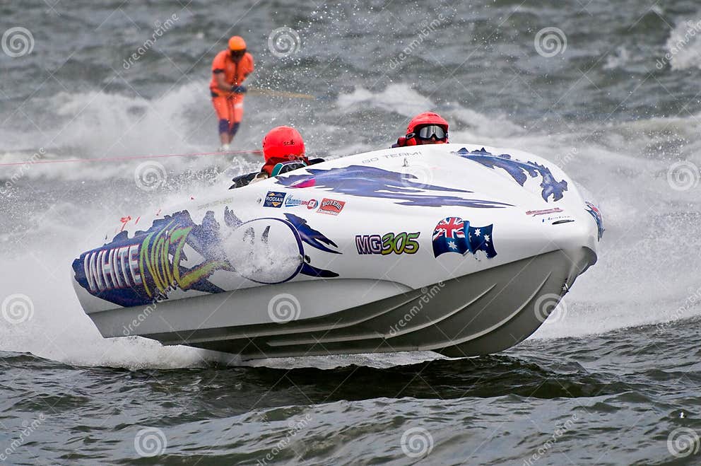 F1 waterski race boat editorial stock photo. Image of boat - 10393473