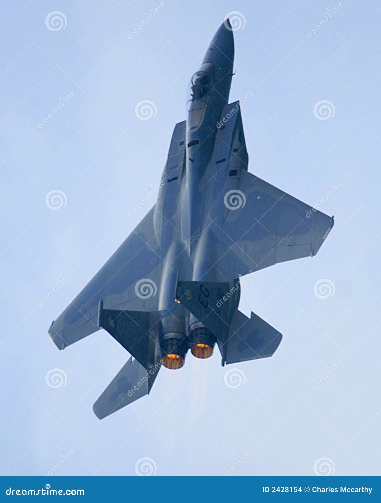 F15 Eagle Jet afterburner stock photo. Image of fighter - 2428154