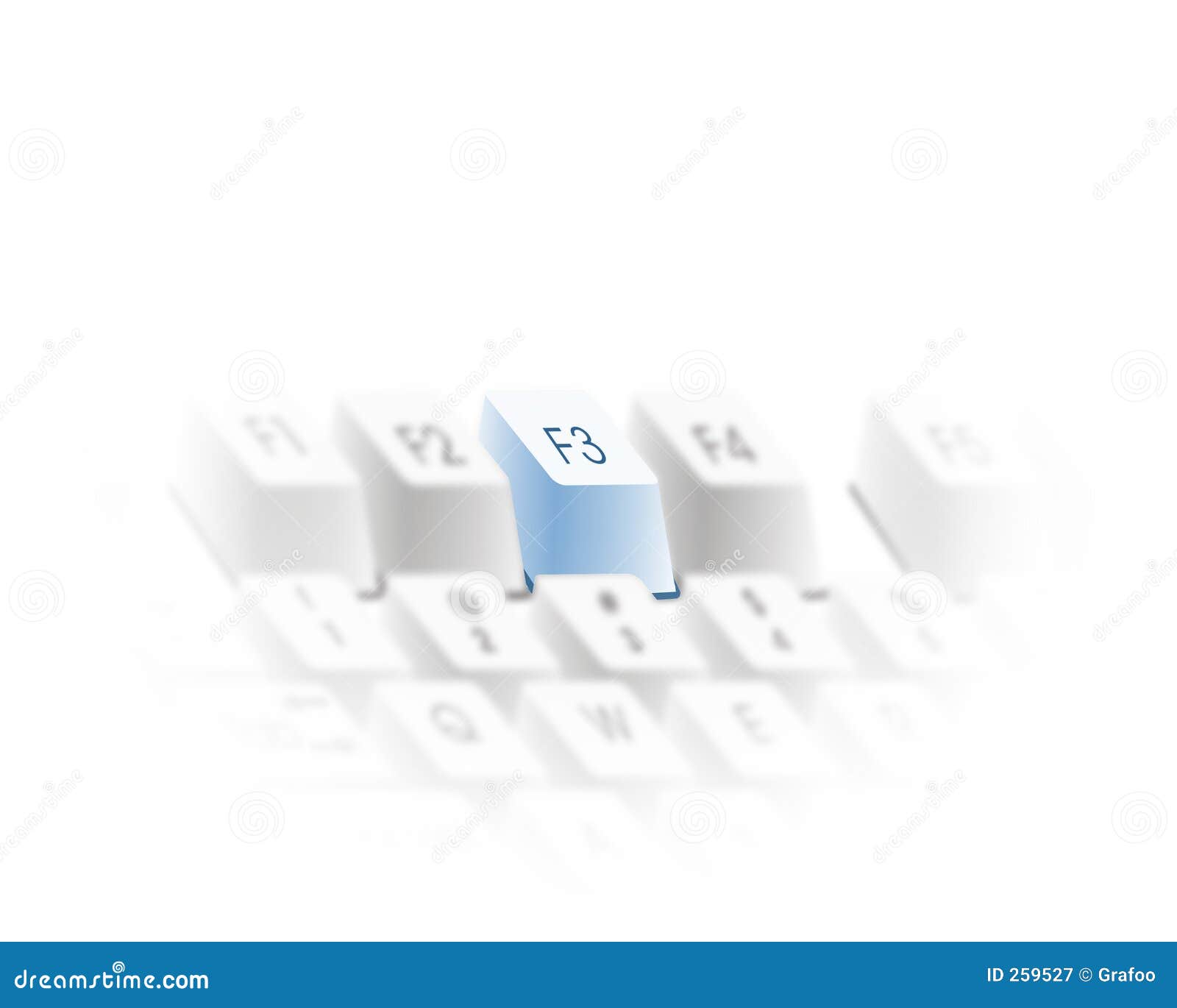 F3 Key Search Function Graphic Stock Illustration - Illustration of ...