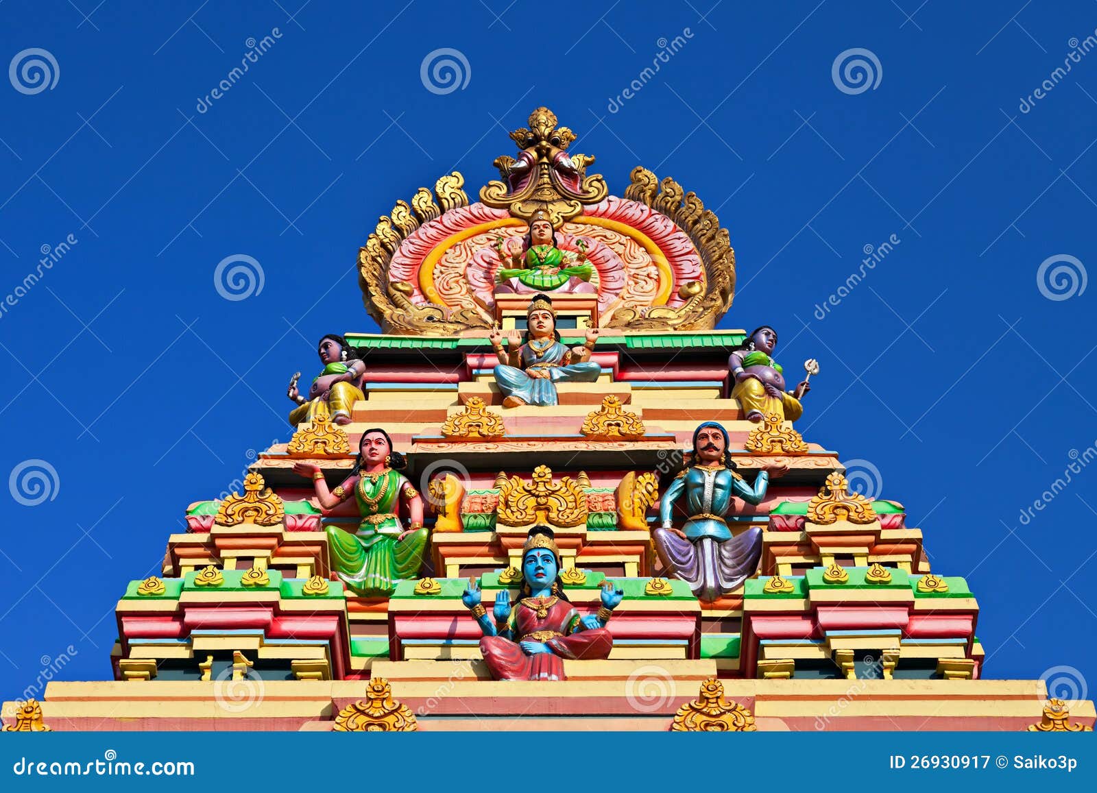 Façade du temple indou image stock. Image du dieu, indou - 26930917