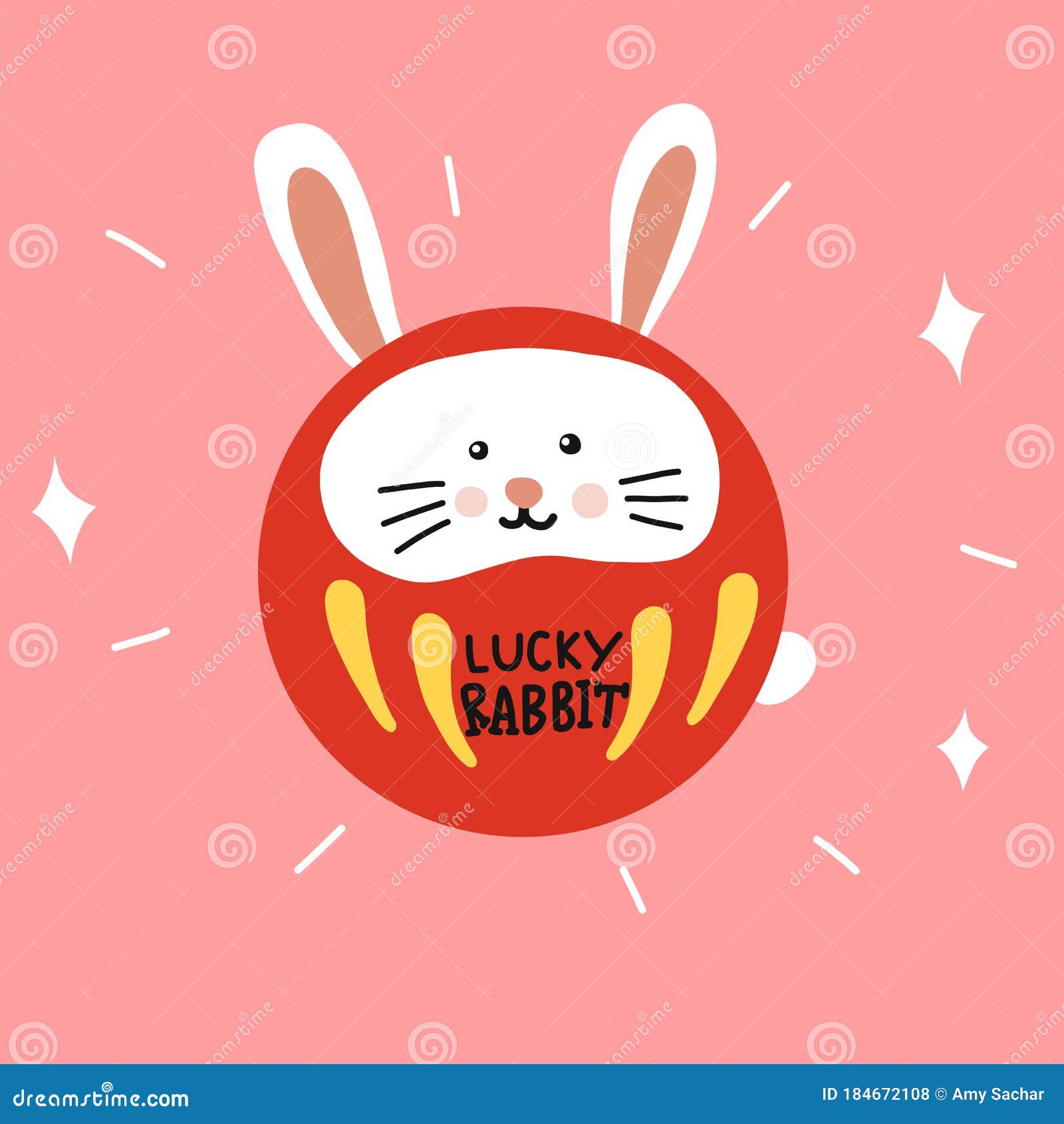 Lucky Rabbit Hat Logo Icon Cartoon Vector | CartoonDealer.com #256776291
