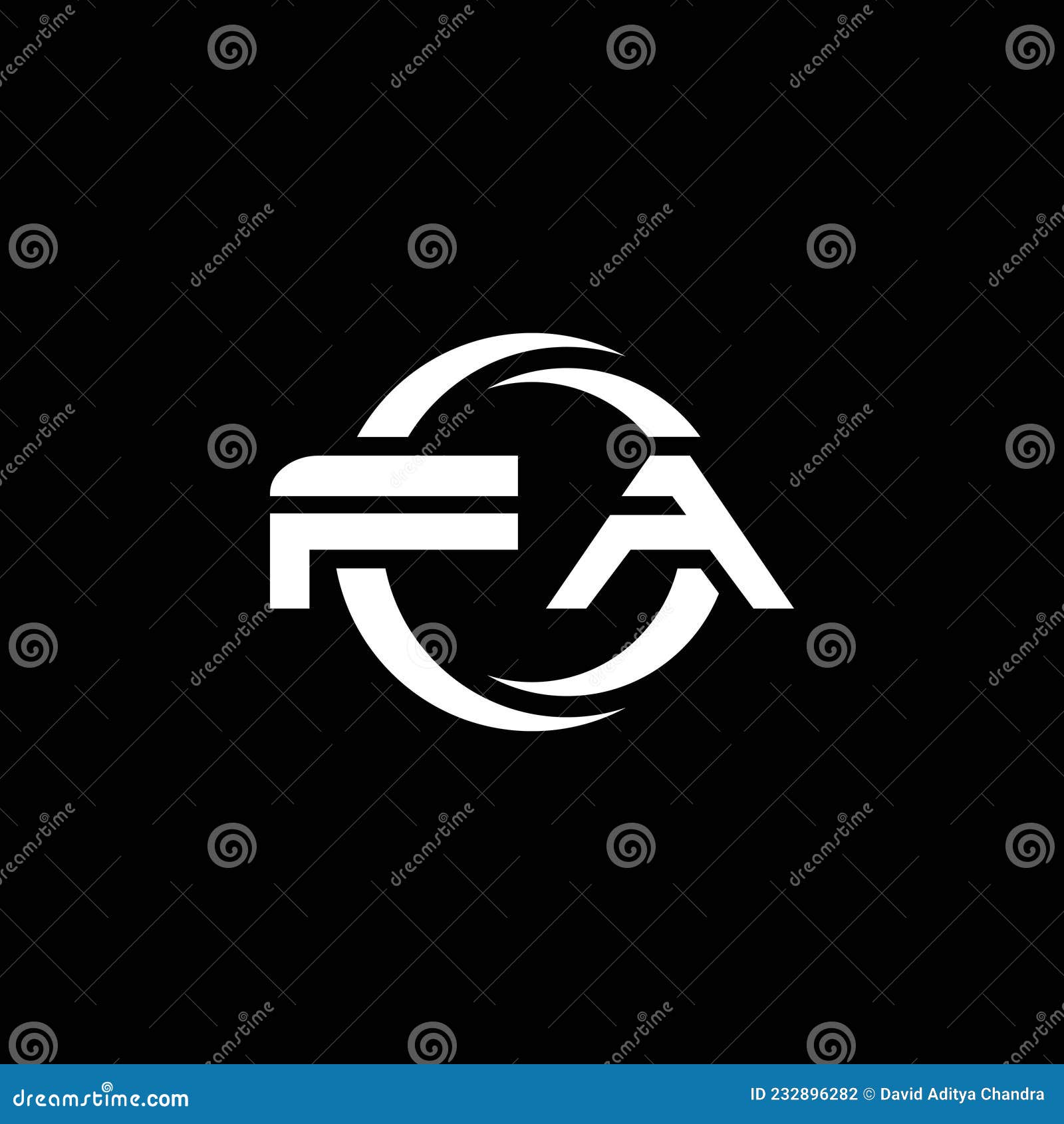 FA Logo Monogram Design Template Stock Vector - Illustration of element ...