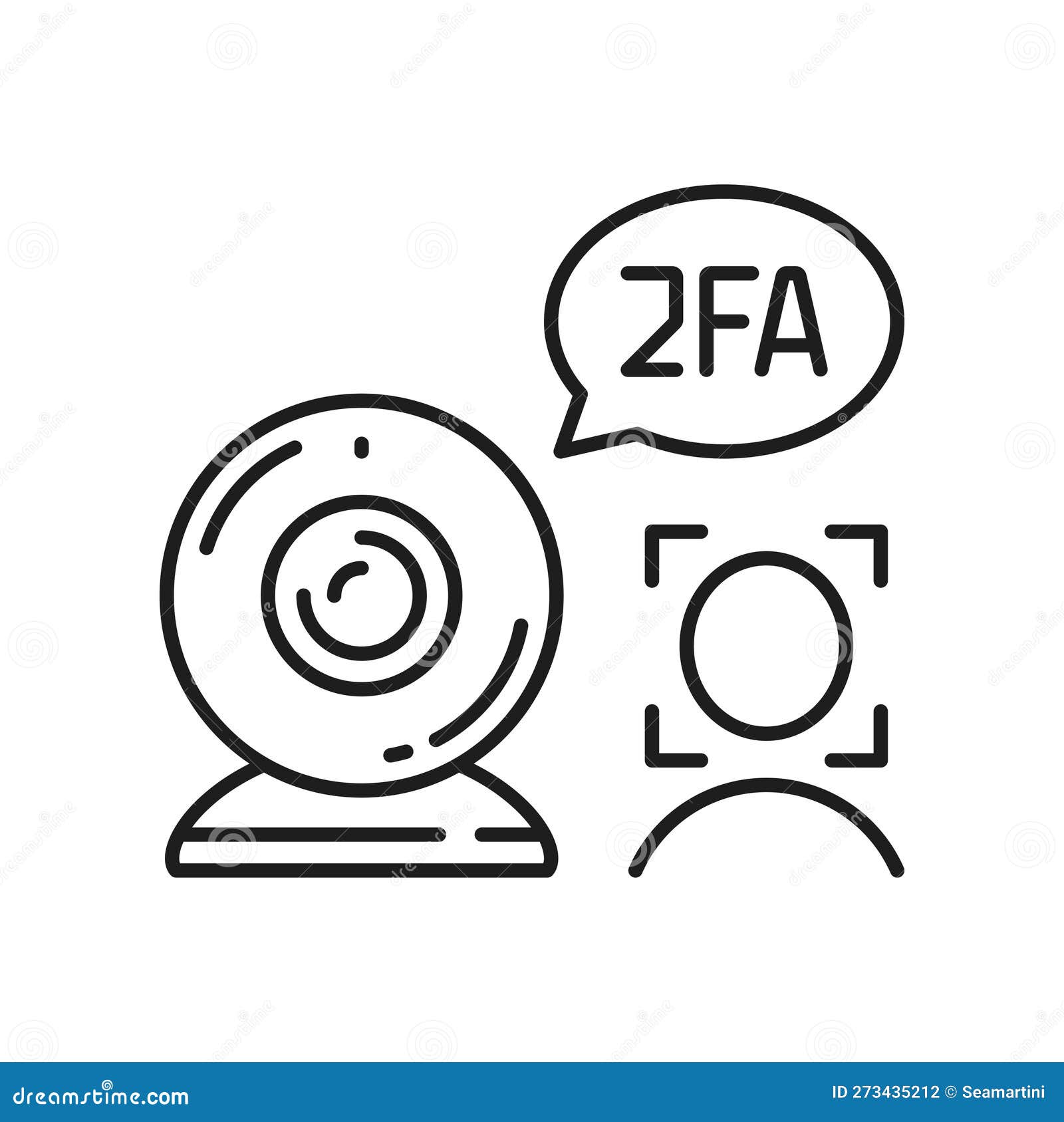 2FA Two Factor Authentication, Face Recognition Stock Vector ... 2FA Two Factor Authentication, Face Recognition Stock Vector ...