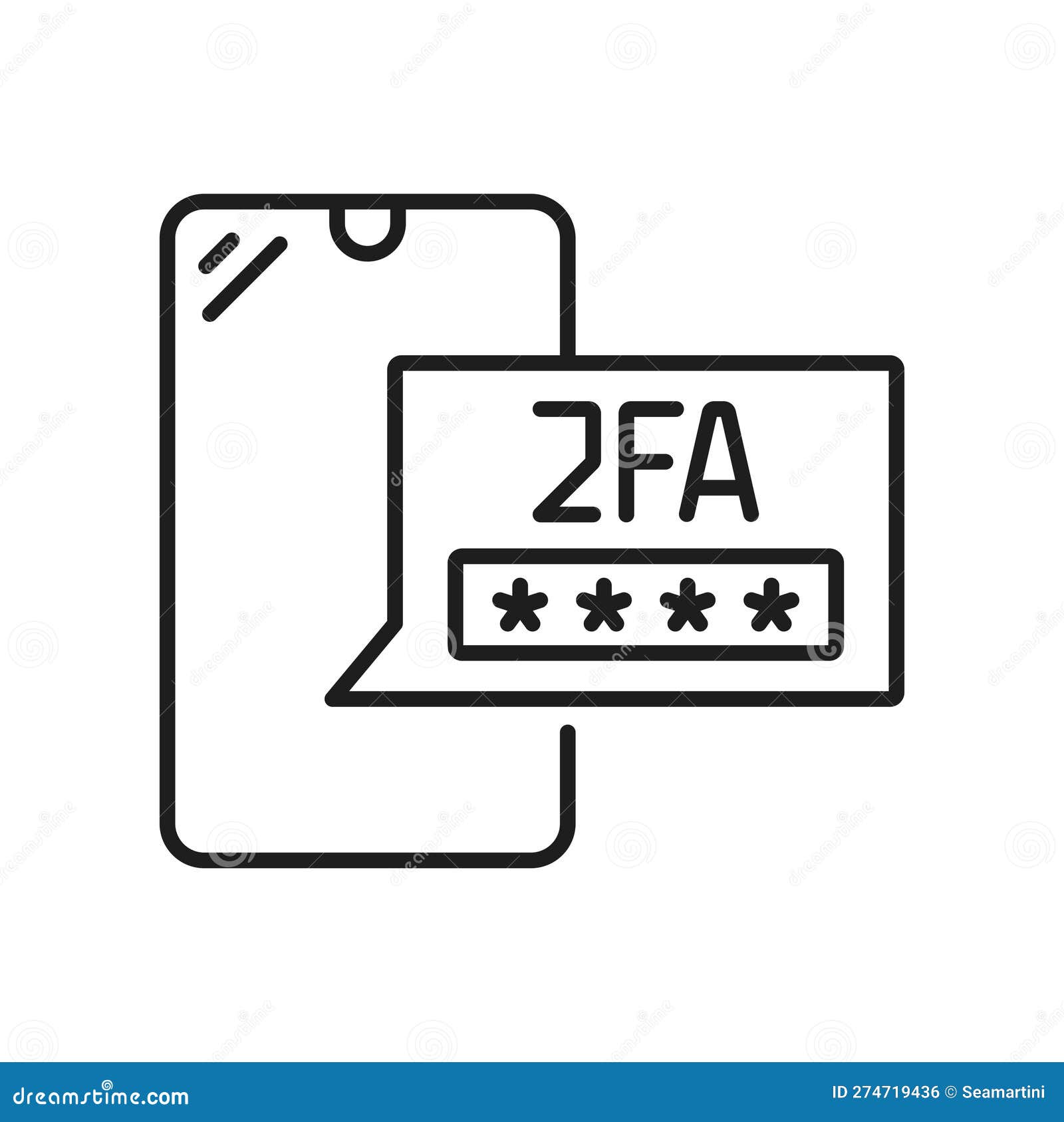 2FA Two Factor Authentication Password Access Icon Stock Vector ... 2FA Two Factor Authentication Password Access Icon Stock Vector ...
