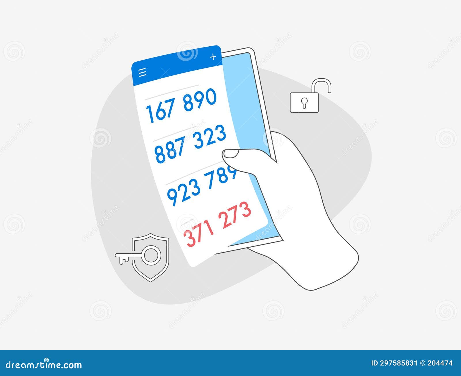 2FA Two-Factor Authentication. Two Step Verification Code with ...