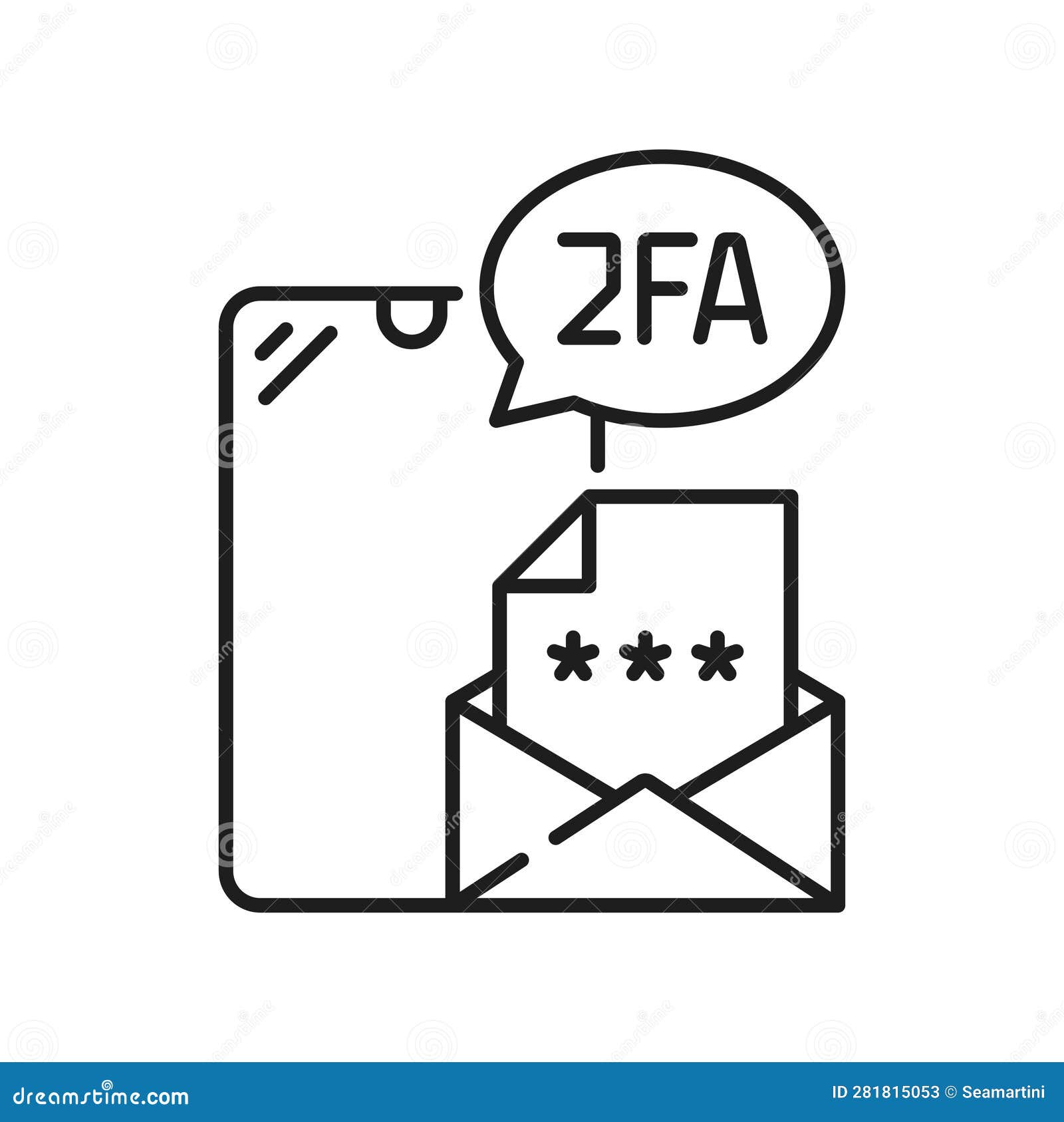 2FA Two Factor Verification Icon, E-mail Password Stock Vector ... 2FA Two Factor Verification Icon, E-mail Password Stock Vector ...