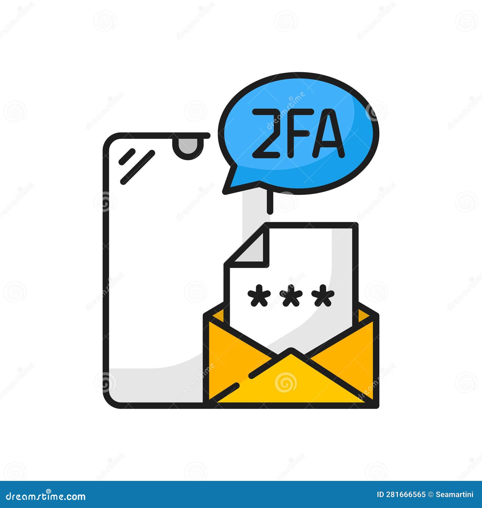 2FA Verification Icon, Security Code in Message Stock Vector ... 2FA Verification Icon, Security Code in Message Stock Vector ...