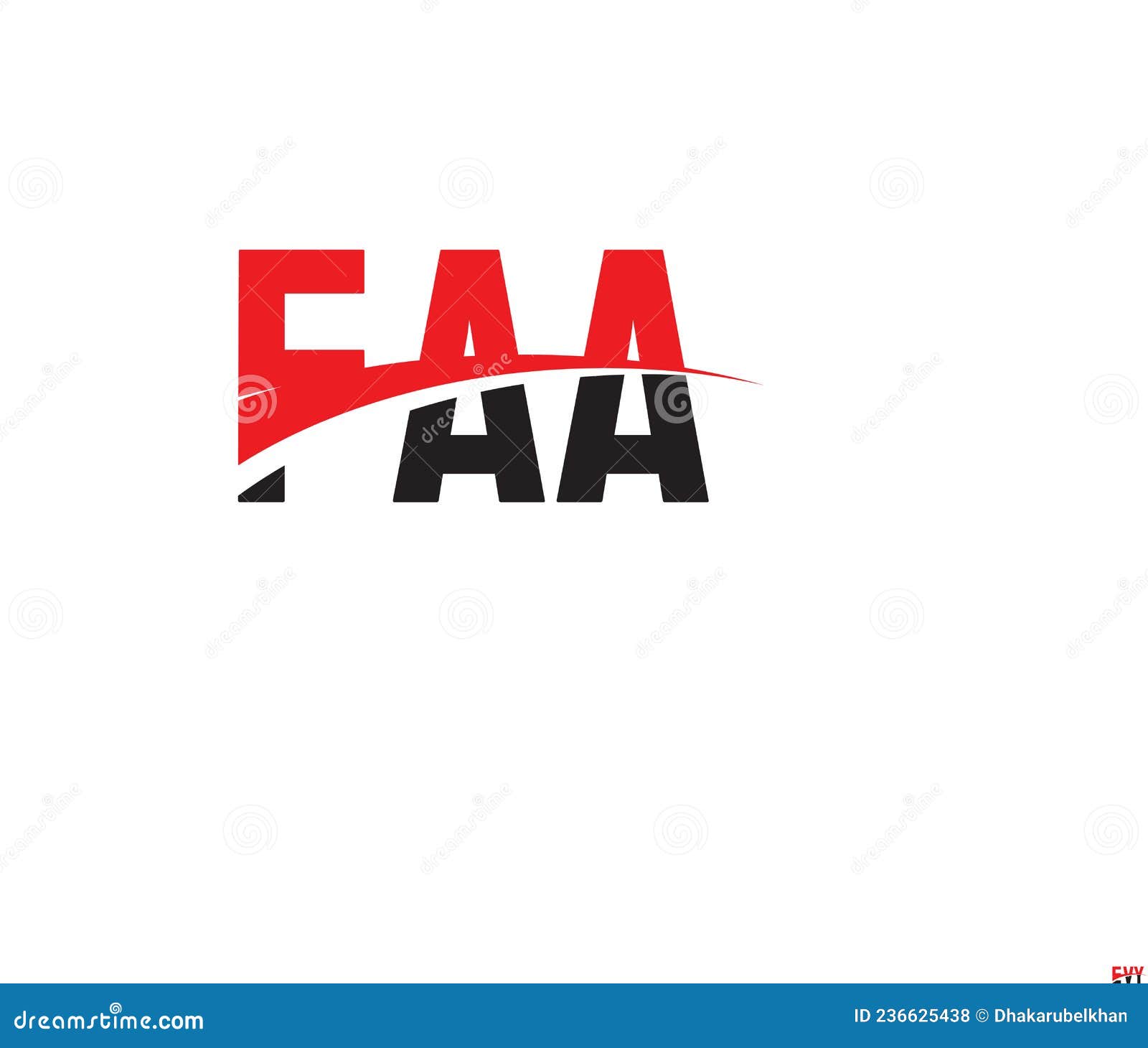 FAA Letter Initial Logo Design Vector Illustration Stock Vector ...