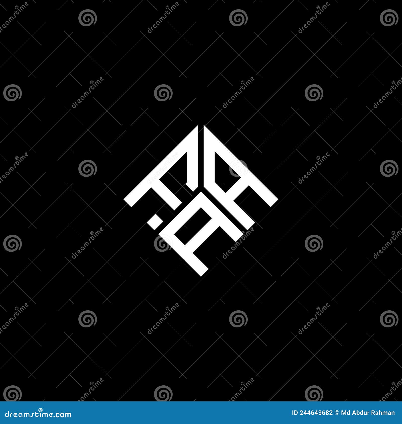 FAA Letter Logo Design on Black Background. FAA Creative Initials ...