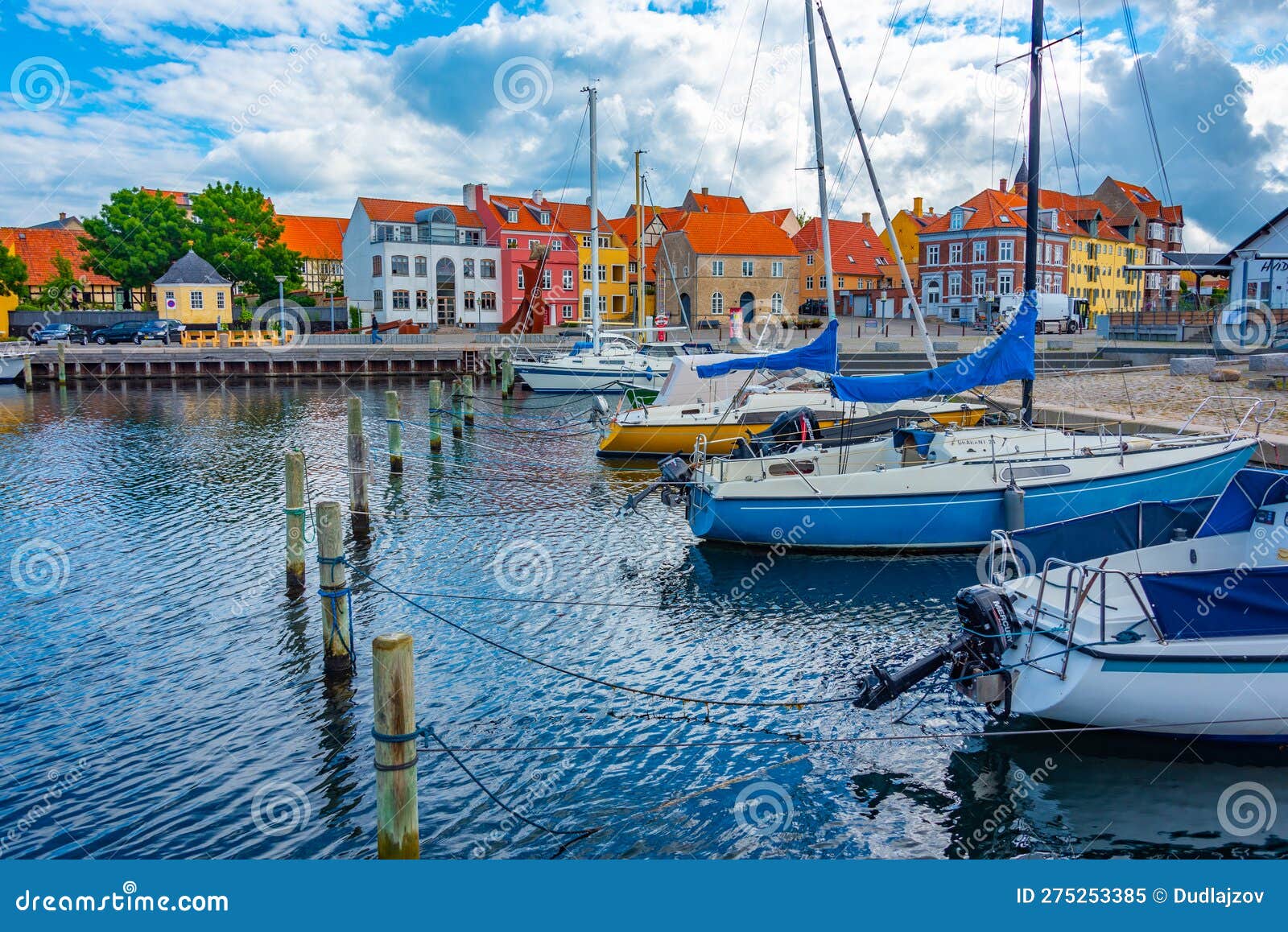Faaborg, Denmark, June 20, 2022: Marina in Danish Town Faaborg ...