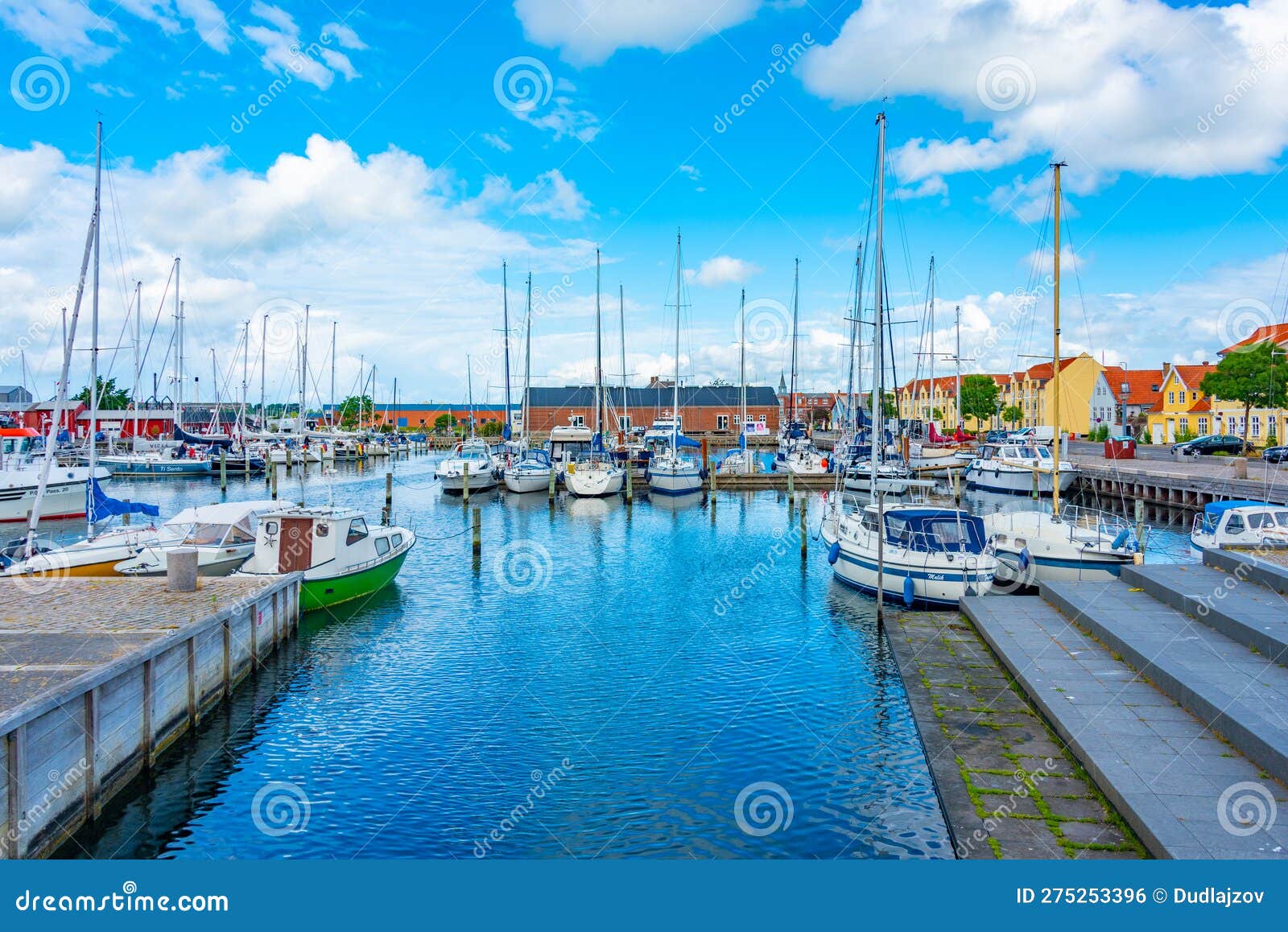 Faaborg, Denmark, June 20, 2022: Marina in Danish Town Faaborg ...