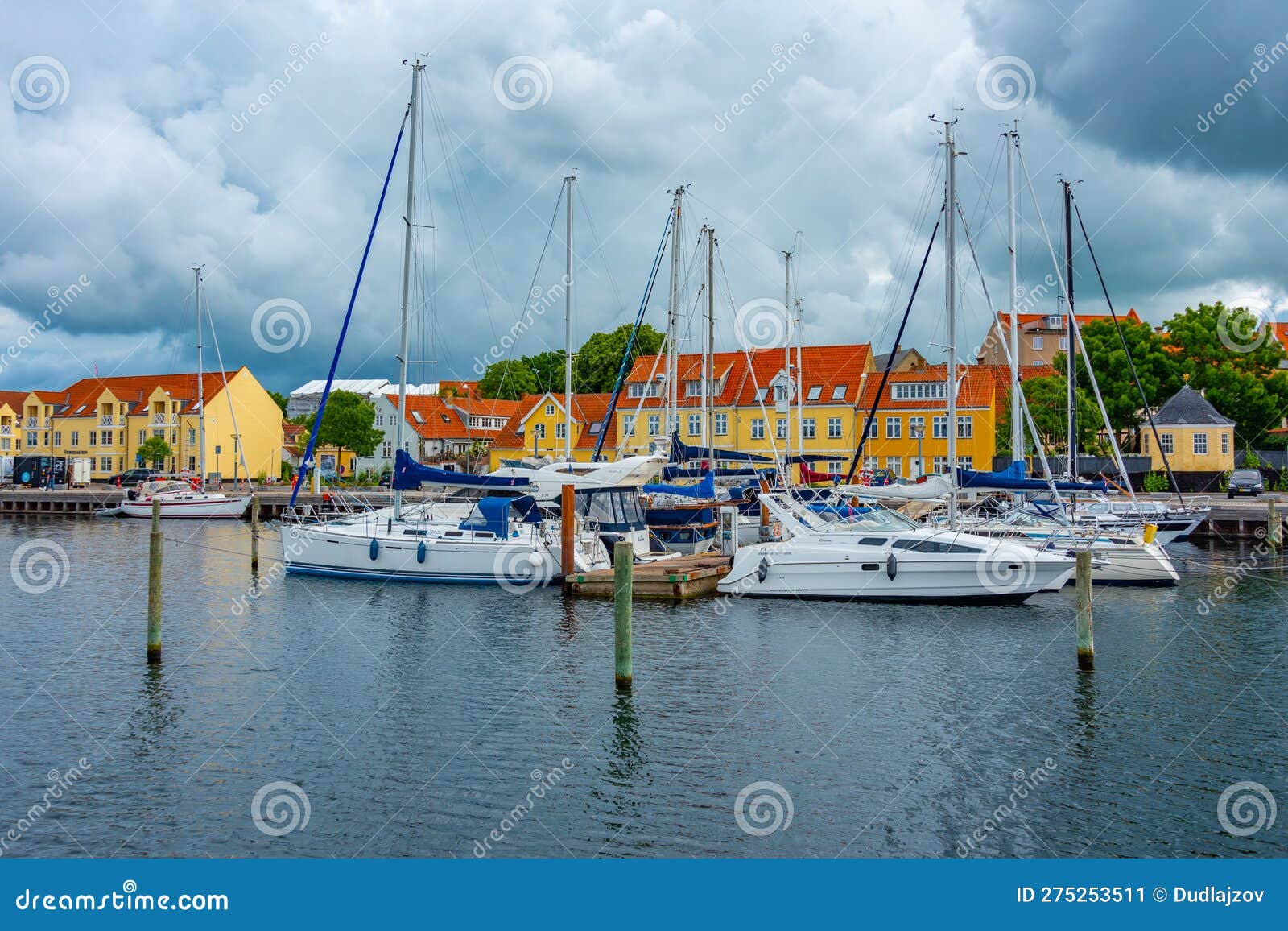 Faaborg, Denmark, June 20, 2022: Marina in Danish Town Faaborg ...