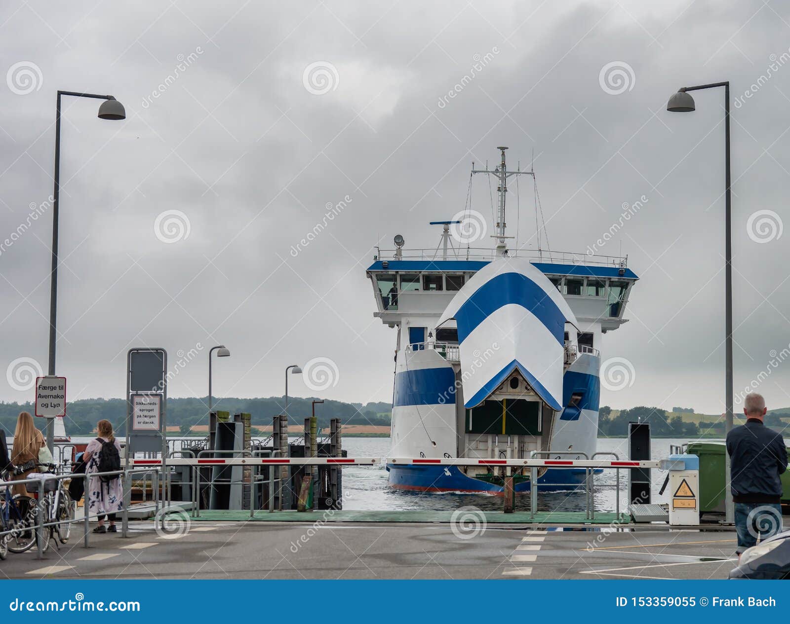 Faaborg Harbor with the Ferry To the Archipelago, Denmark Editorial ...
