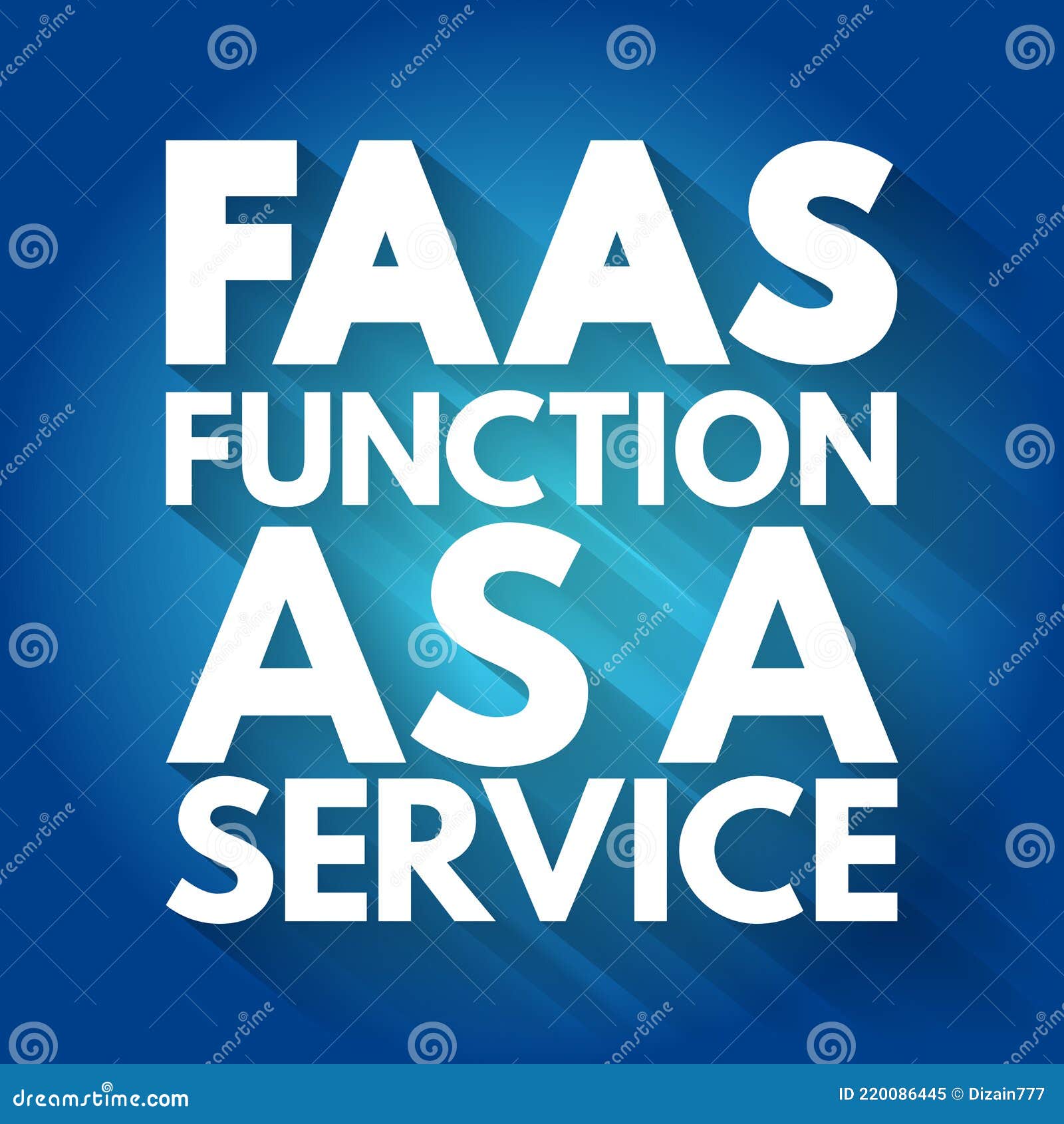 FAAS - Function As a Service Acronym, Concept Background Stock ...
