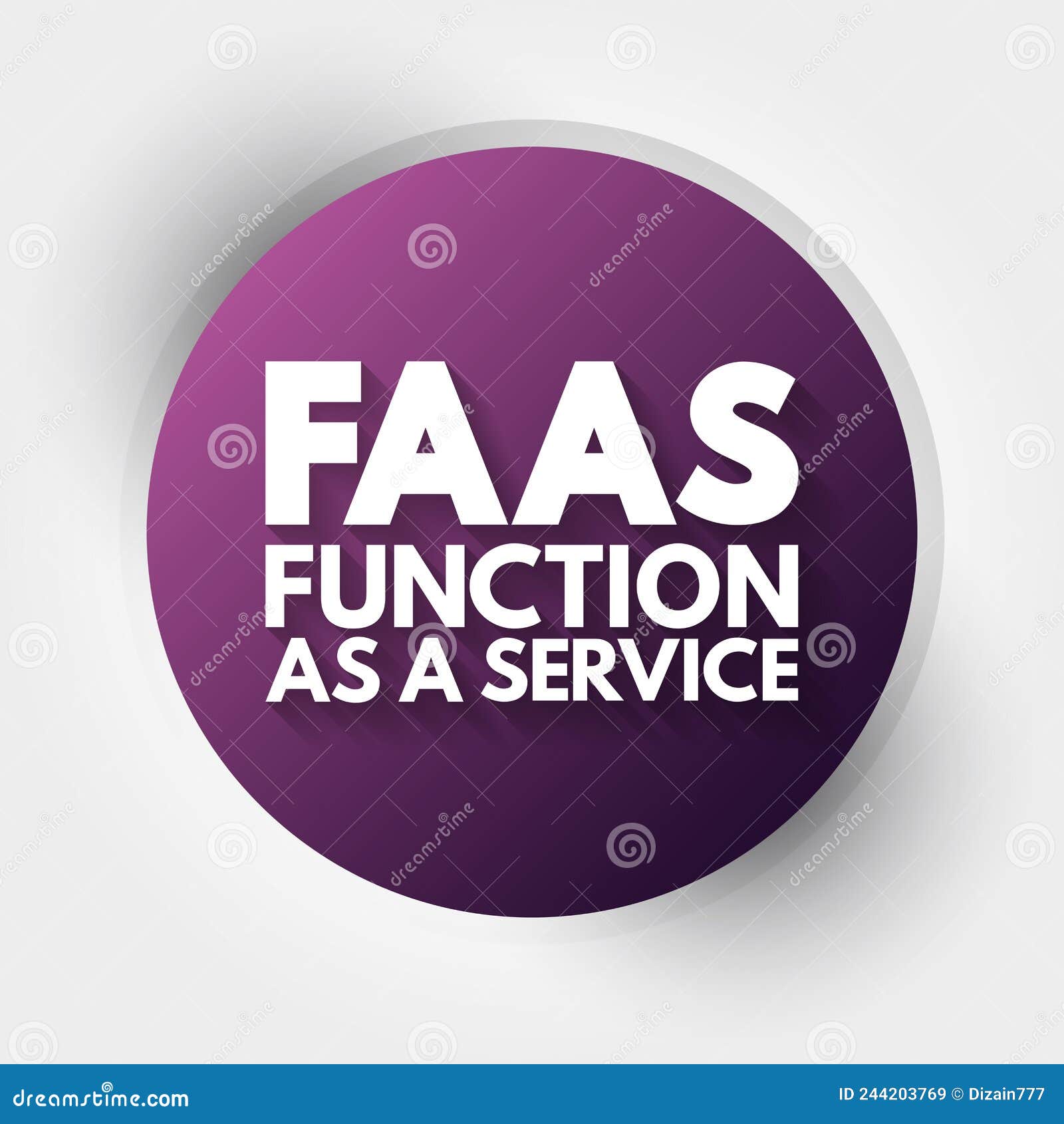 FAAS - Function As a Service Acronym, Concept Background Stock ...