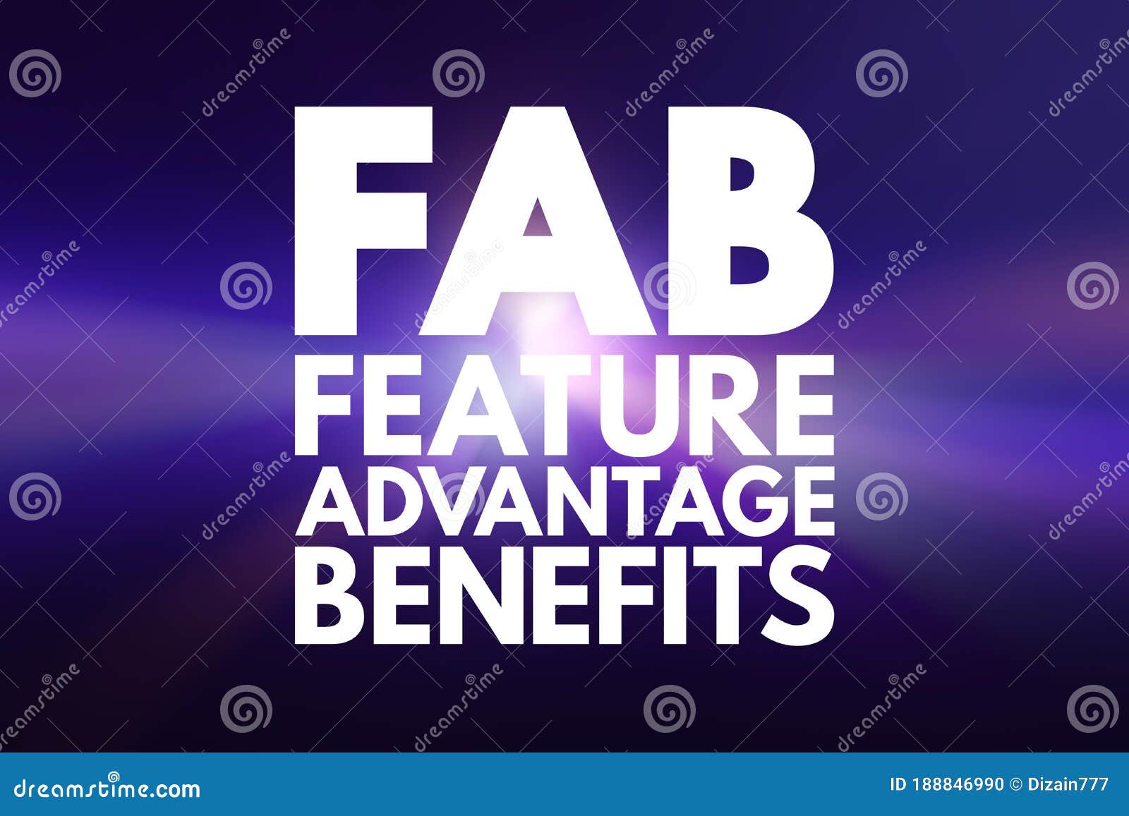 FAB - Feature Advantage Benefits Acronym, Business Concept Background ...