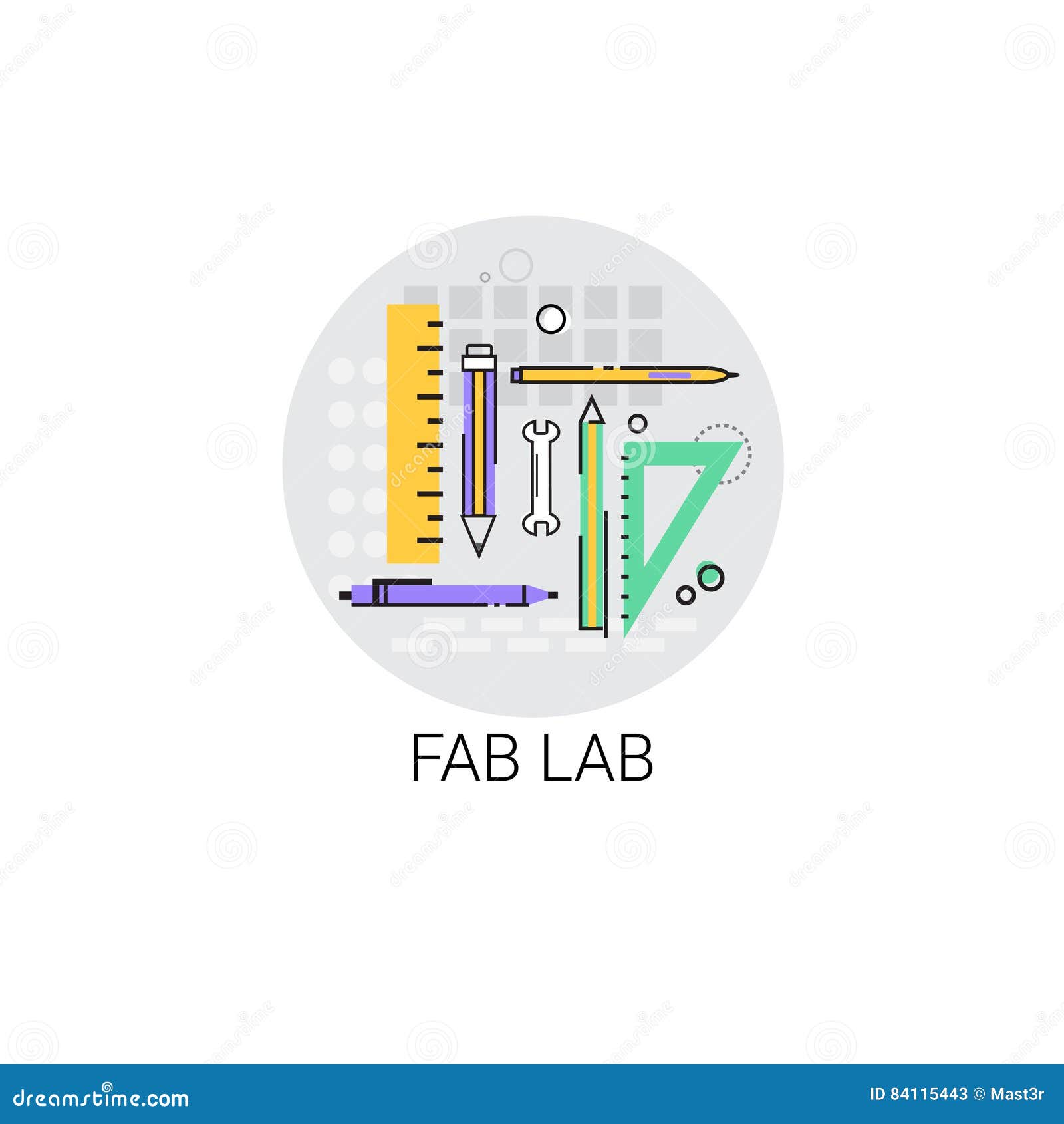 Fab Lab Modern Technology Device Icon Stock Vector - Illustration of ...