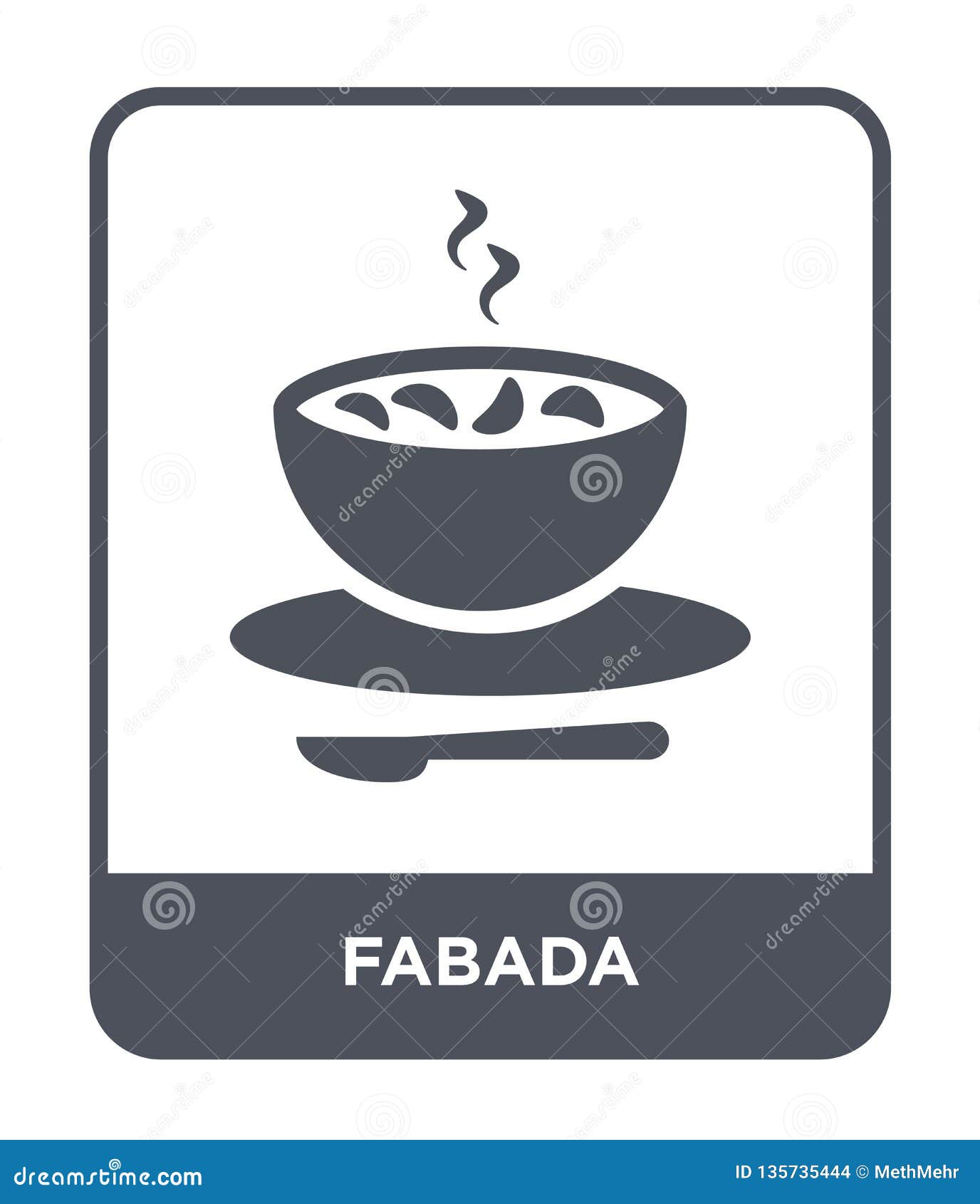 Fabada Icon in Trendy Design Style. Fabada Icon Isolated on White ...