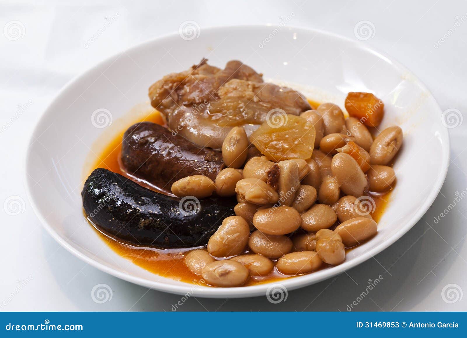 Fabada Typical Spanish Meal Stock Image - Image of gourmet, legume ...