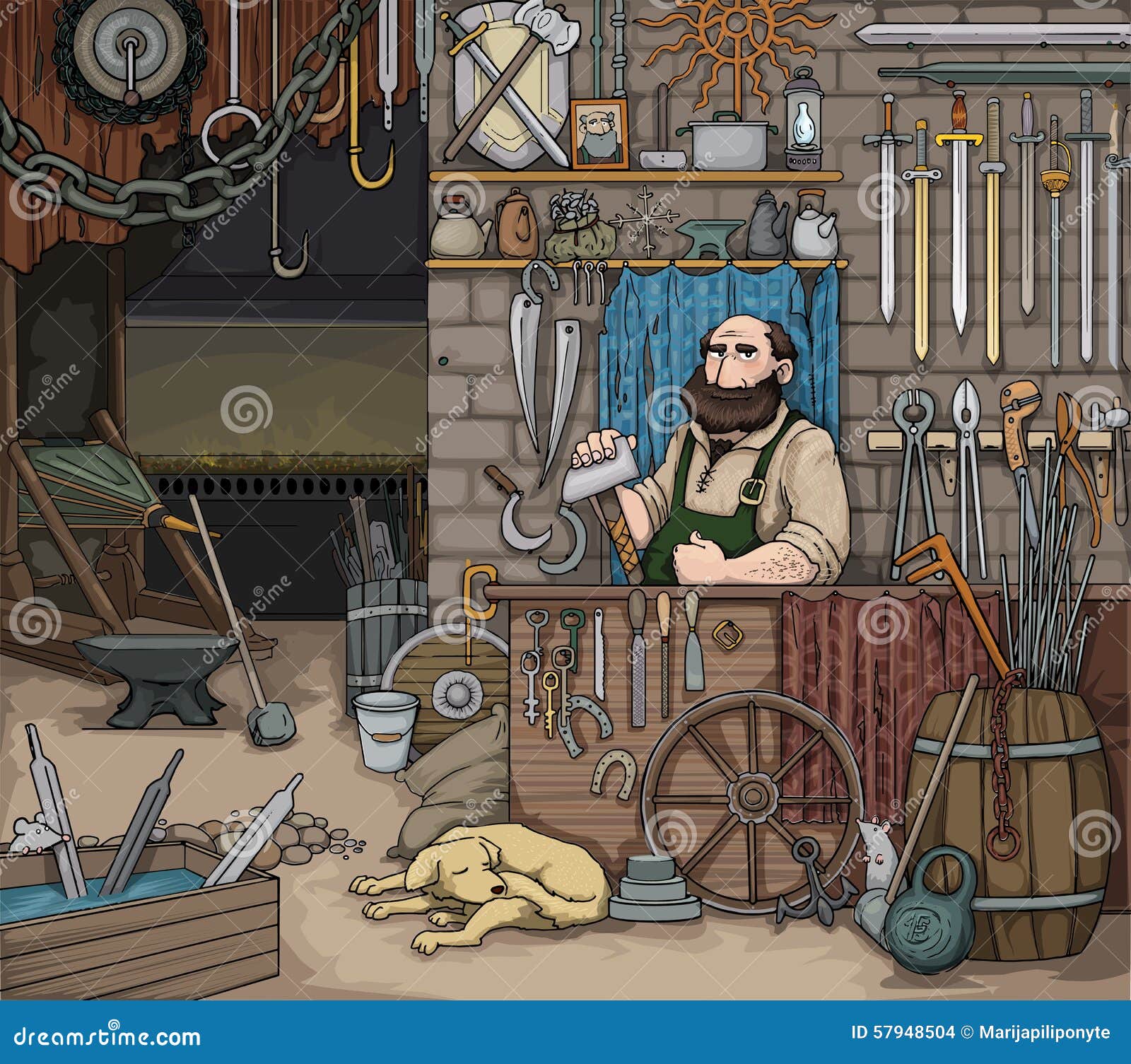 Fabbro Illustrazioni, Vettoriali E Clipart Stock – (5,466 Illustrazioni ...