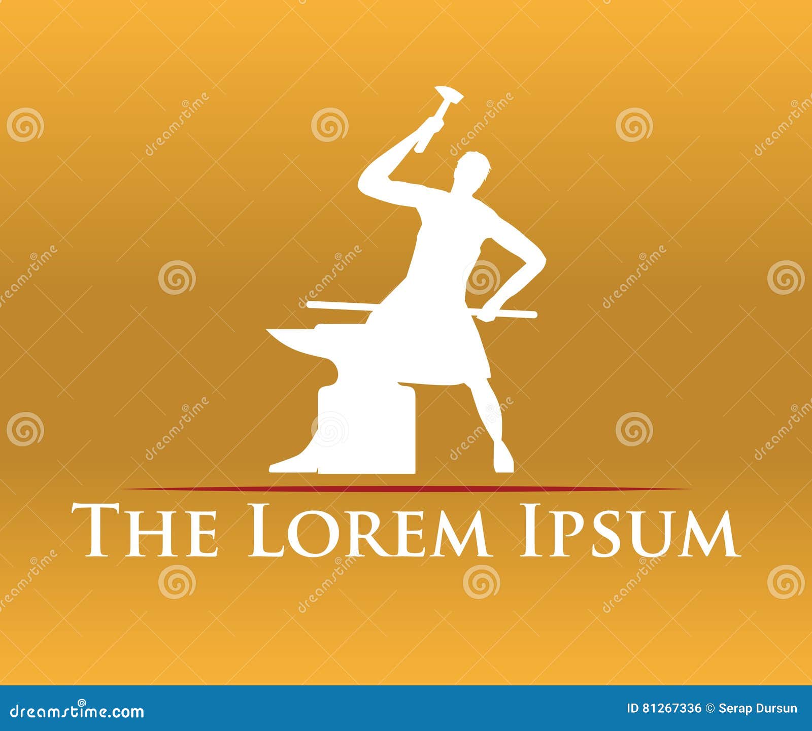 Fabbro Logo Design illustrazione di stock. Illustrazione di distintivo ...