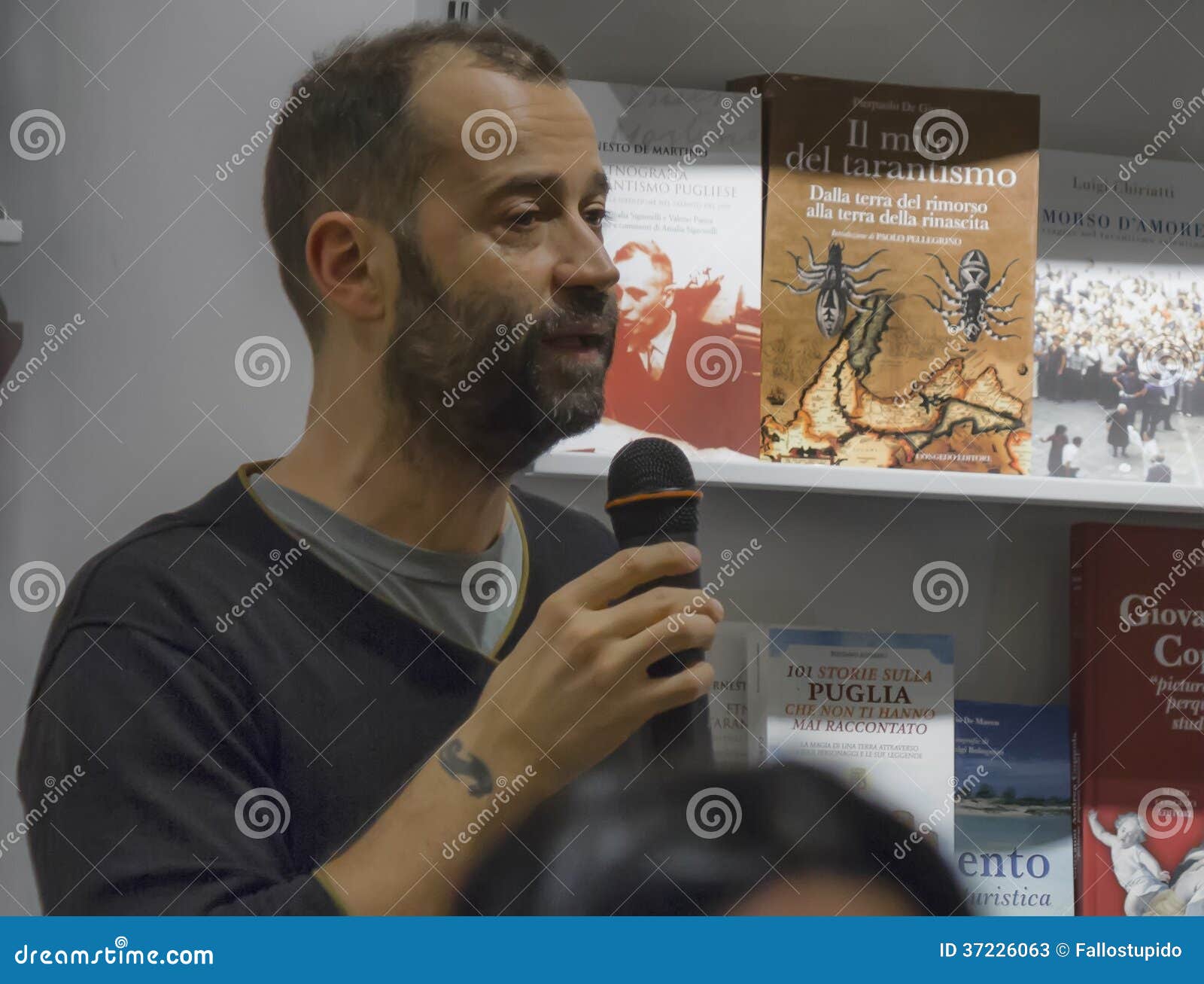 Fabio Volo Talks Microphone Editorial Stock Photo - Image of italian ...