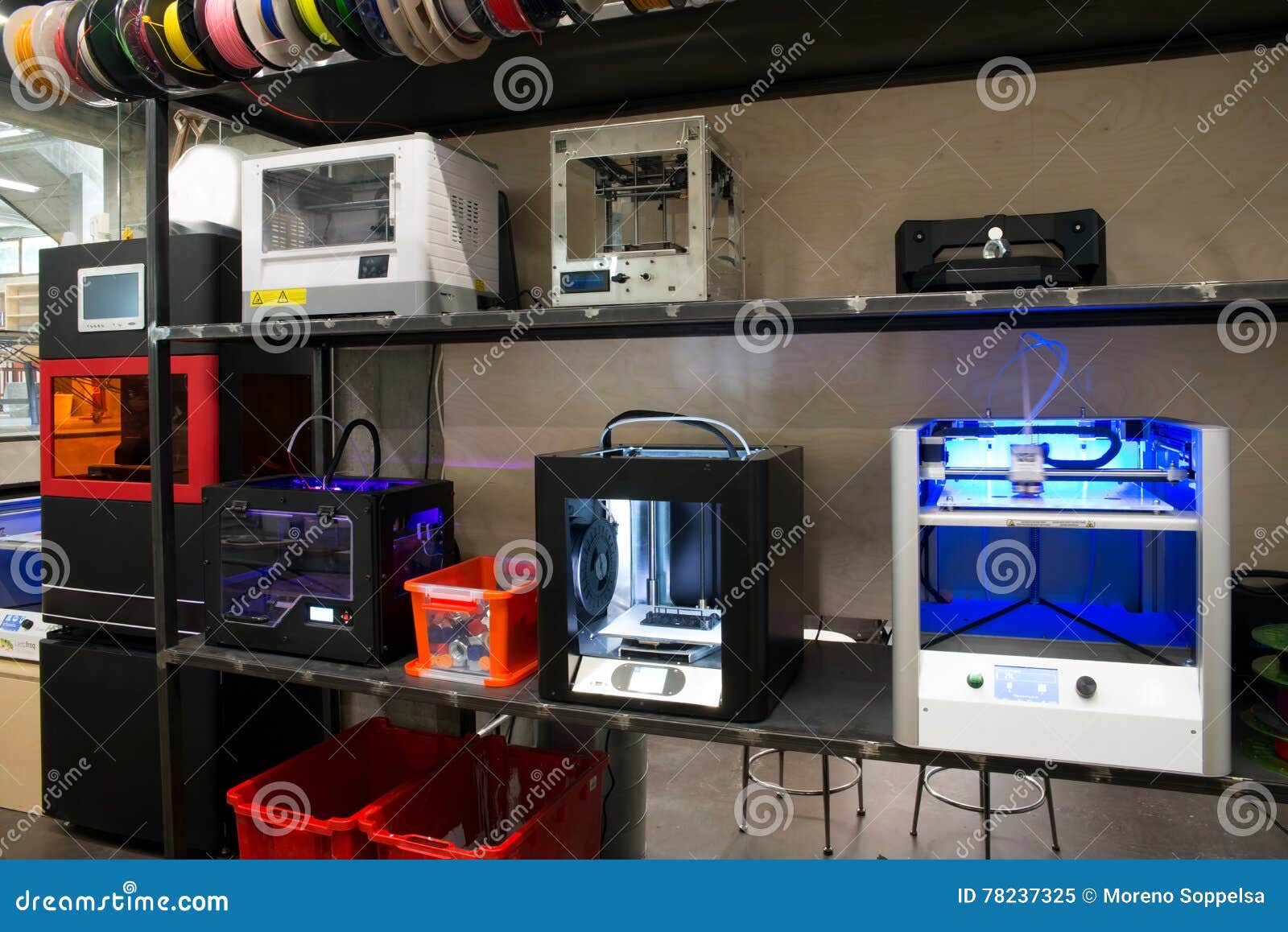 Fablab and 3D Printing stock image. Image of layer, industrial - 78237325