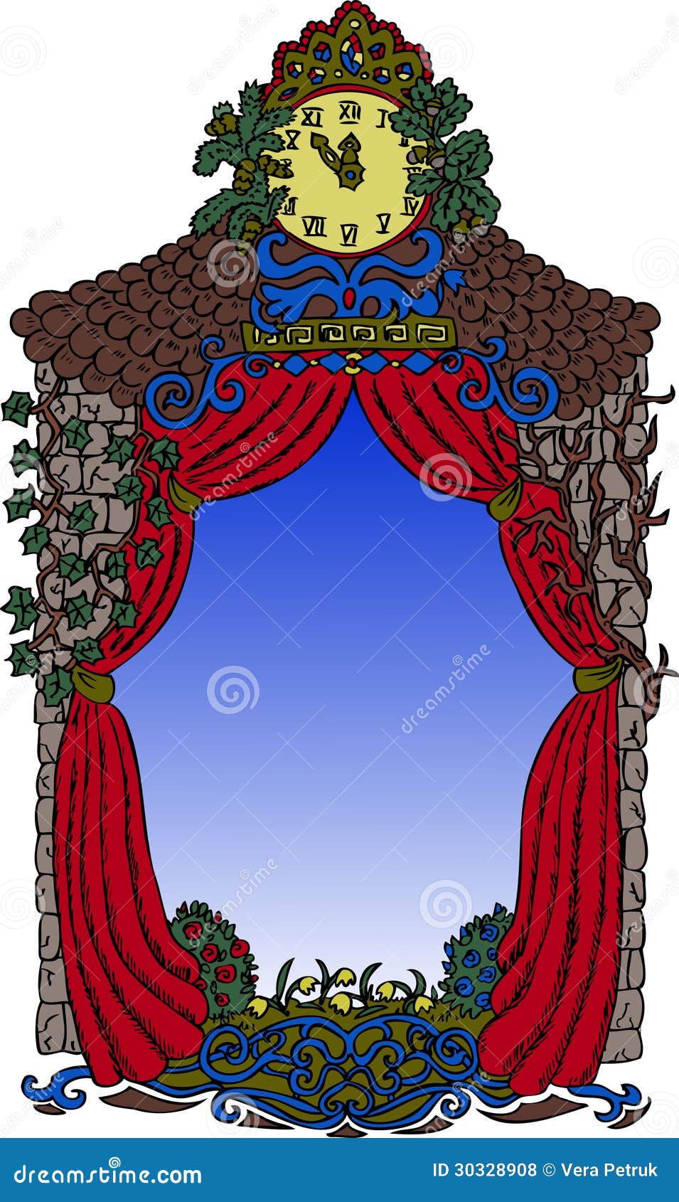 Fable border stock vector. Illustration of house, holiday - 30328908