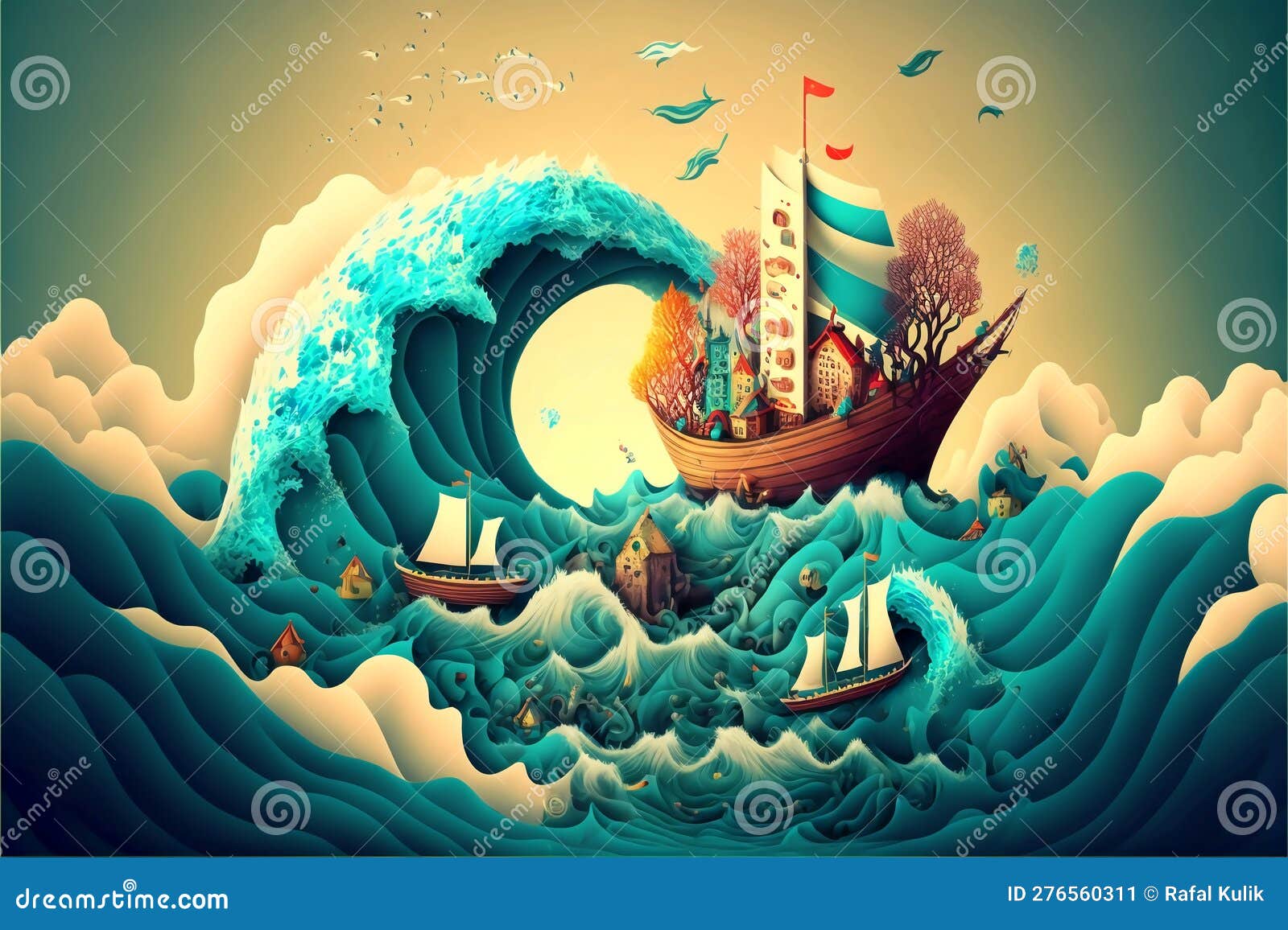 Fable Fun Surreal, Generated Ai, Generative, Ai Stock Illustration ...