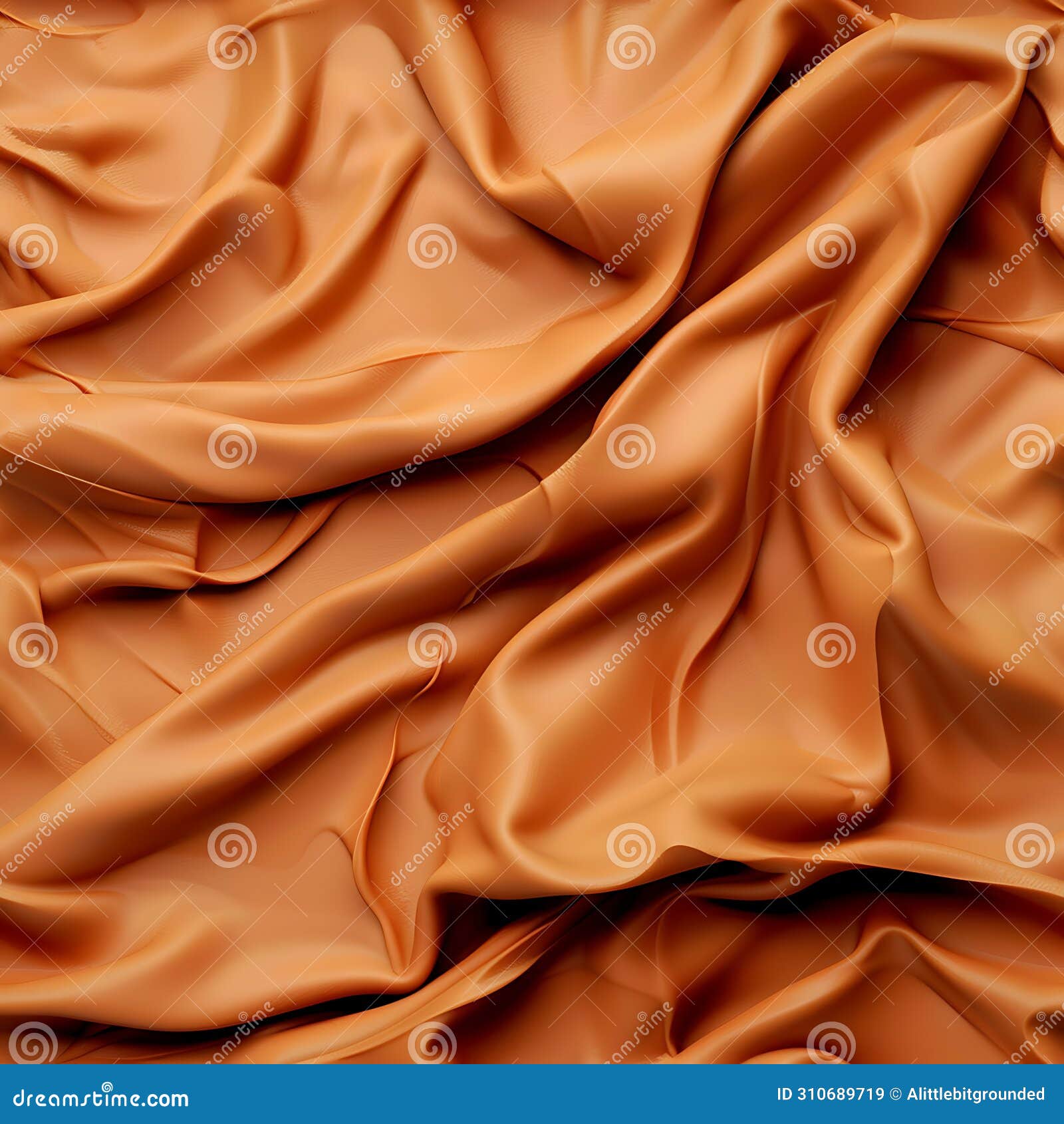 Fluid Rust Orange Fabric Repeating Pattern Stock Image - Image of organ ...