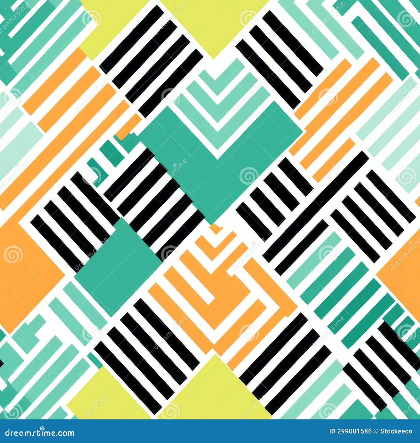 Vibrant Abstract Geometric Designs with Bold Lines and Crossed Colors ...